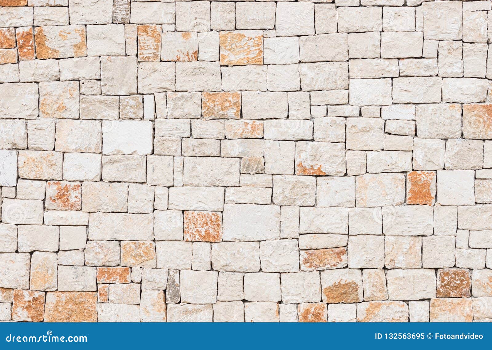 Rustic Block Wall With Fading White Paint Royalty-Free Stock Image ...