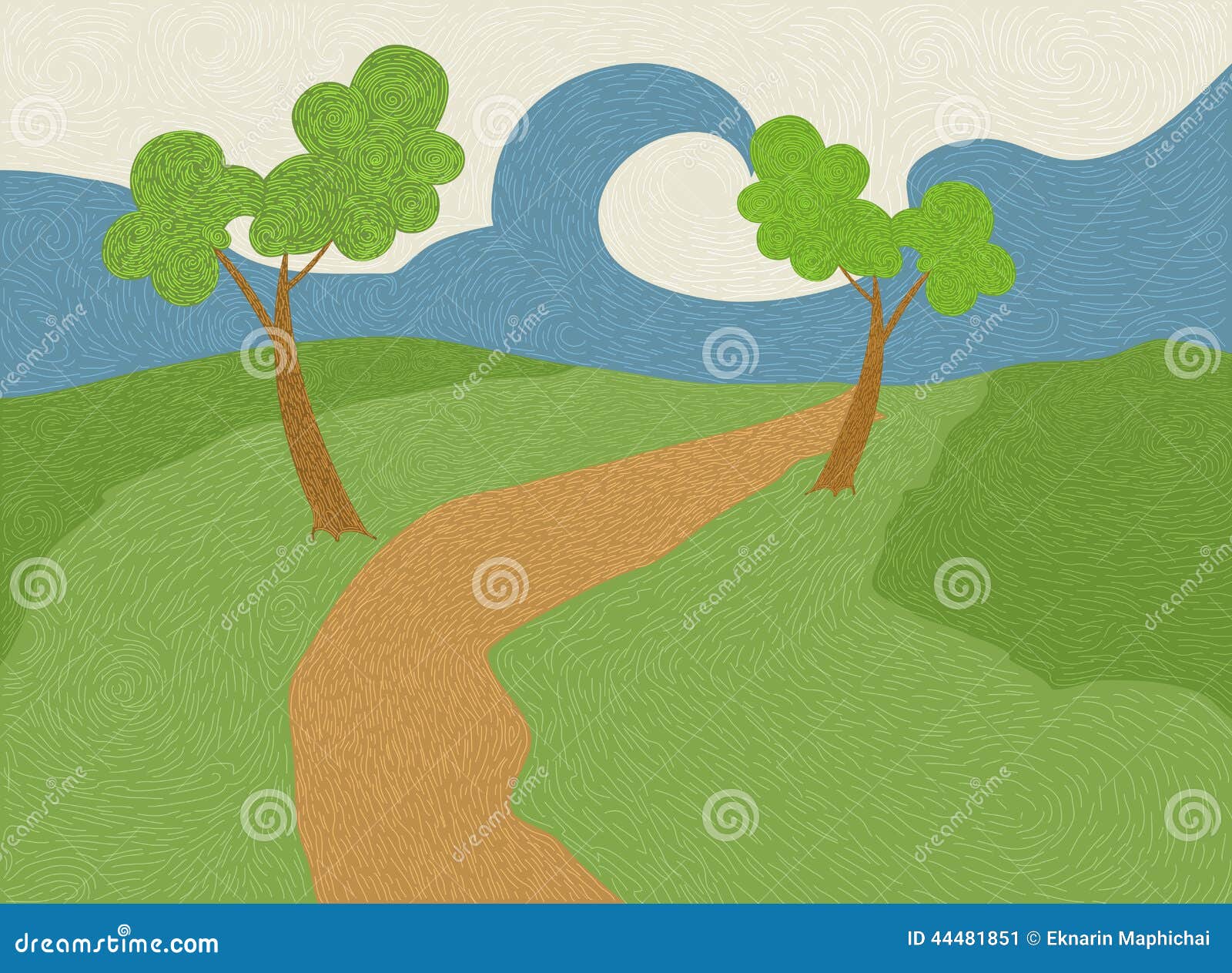 Nature stripes stock illustration. Illustration of grass - 44481851