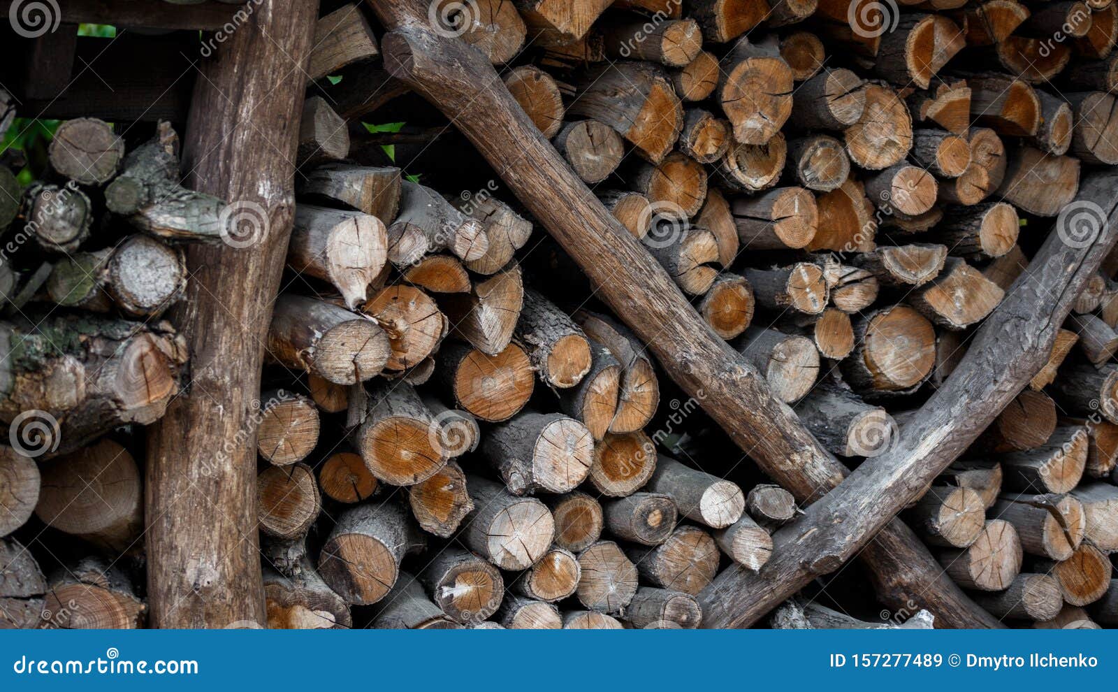 Wood pile, stack of wood stock image. Image of black - 157277489