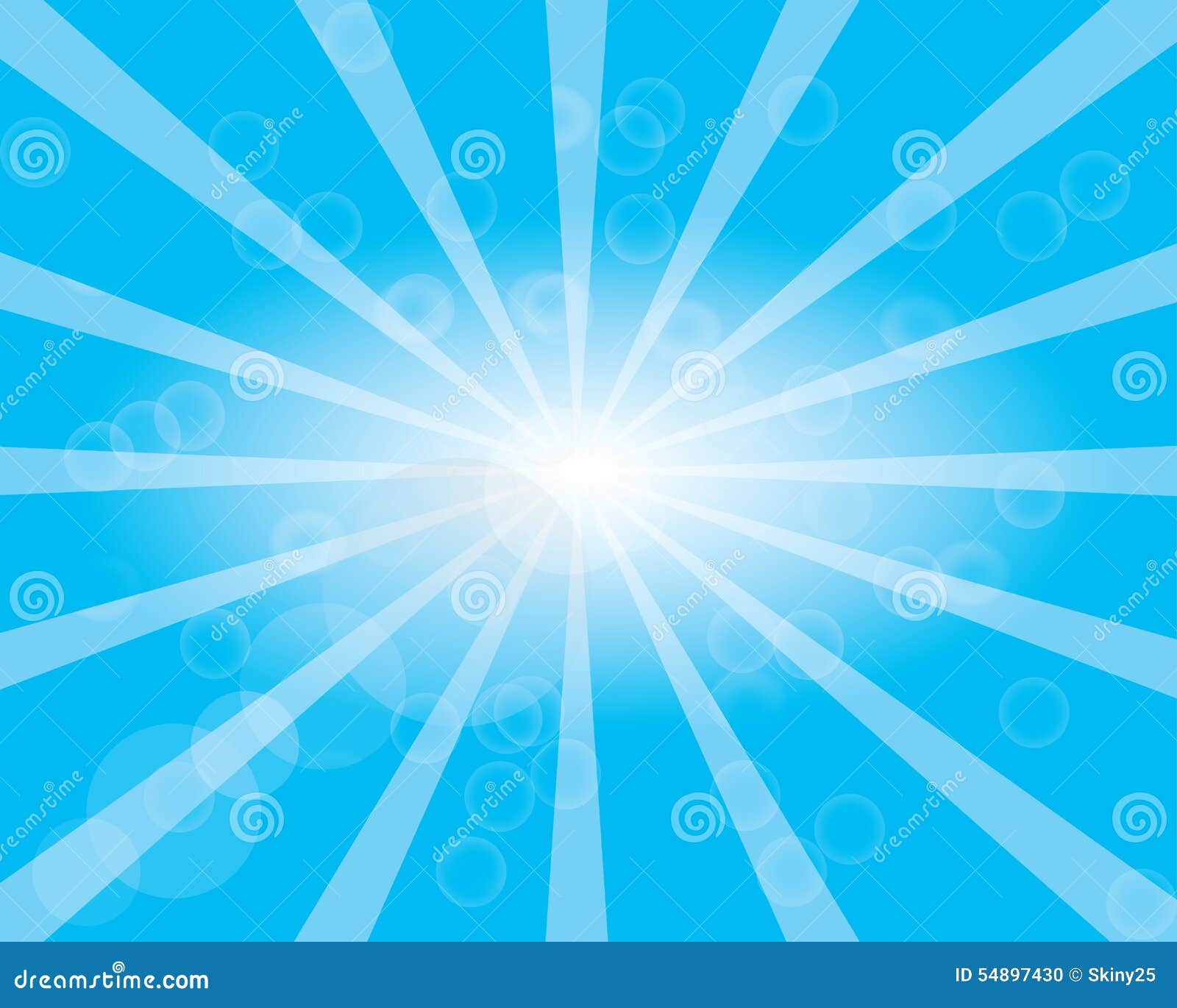 Nature Sunny Abstract Summer Background with Sun. Stock Vector ...