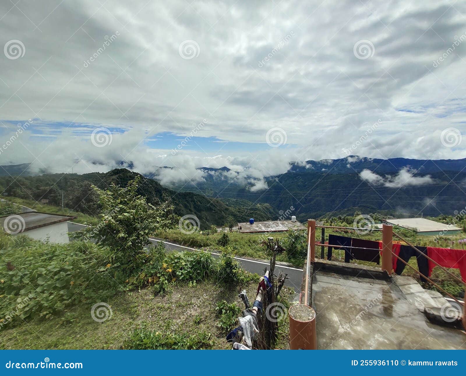 Weather in uttarakhand stock photo. Image of rain, views - 255936110