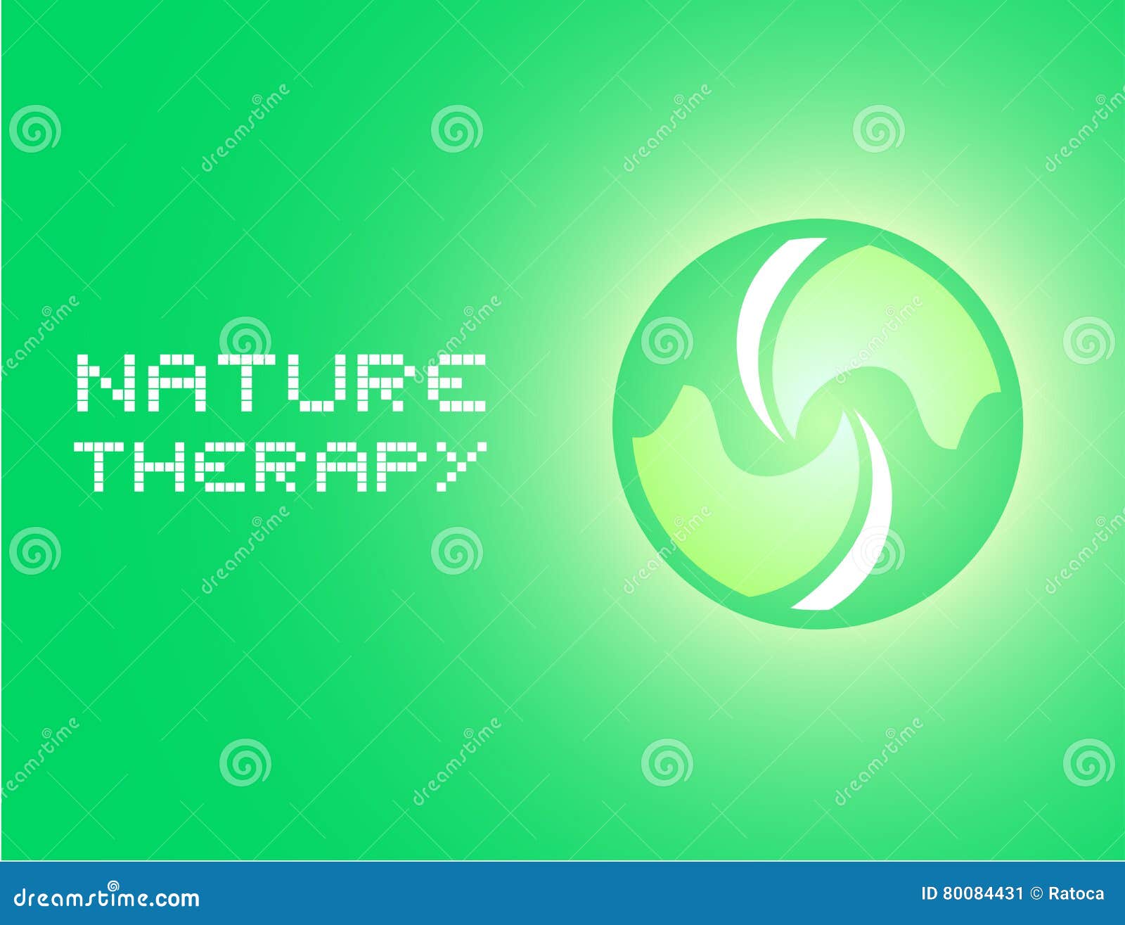 Nature symbol stock vector. Illustration of round, drawing - 80084431