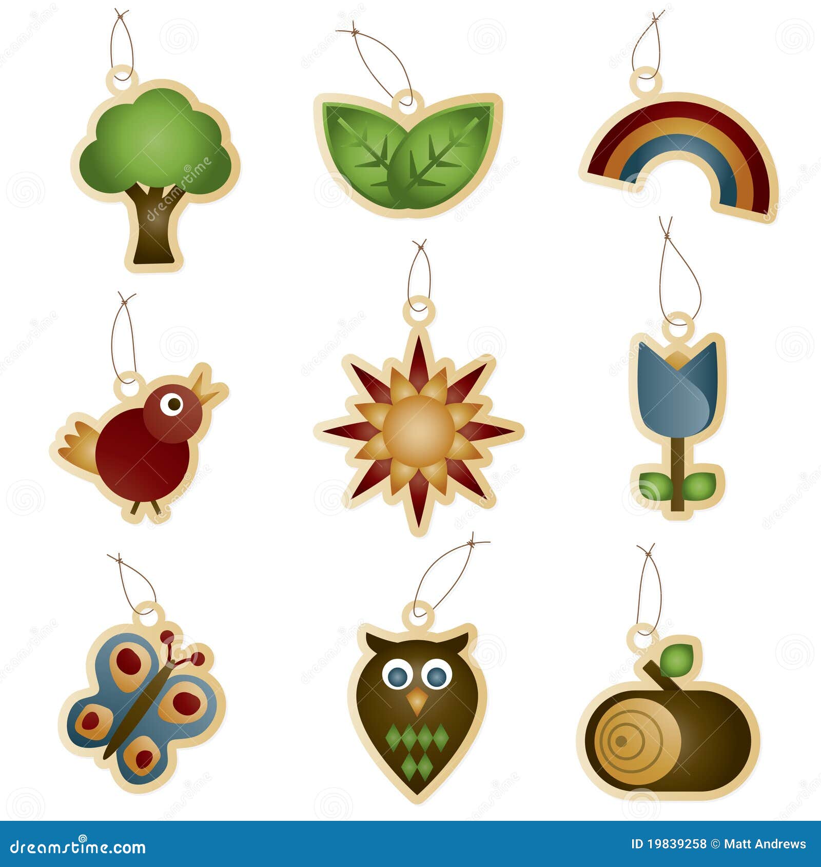 Nature tags stock vector. Illustration of wildlife, loop - 19839258