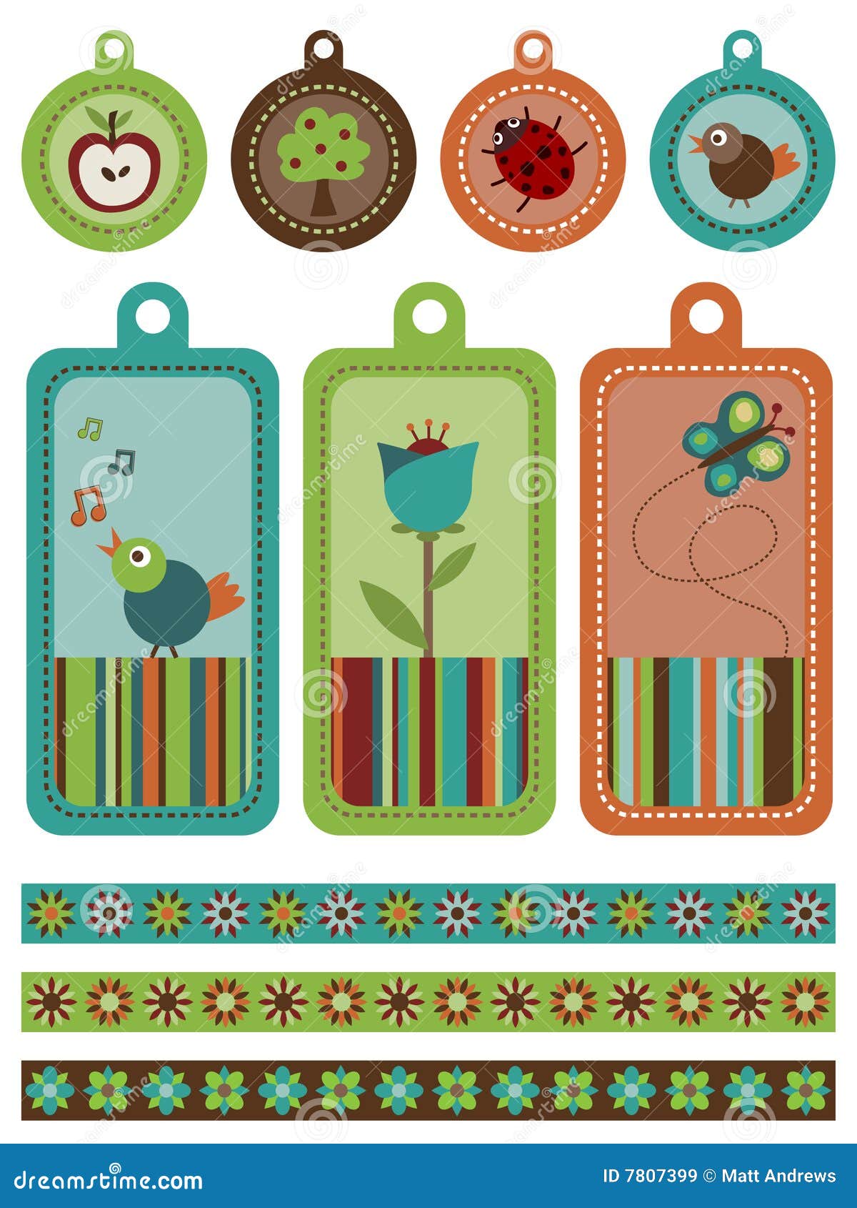 Nature tags and borders stock vector. Illustration of leaf - 7807399