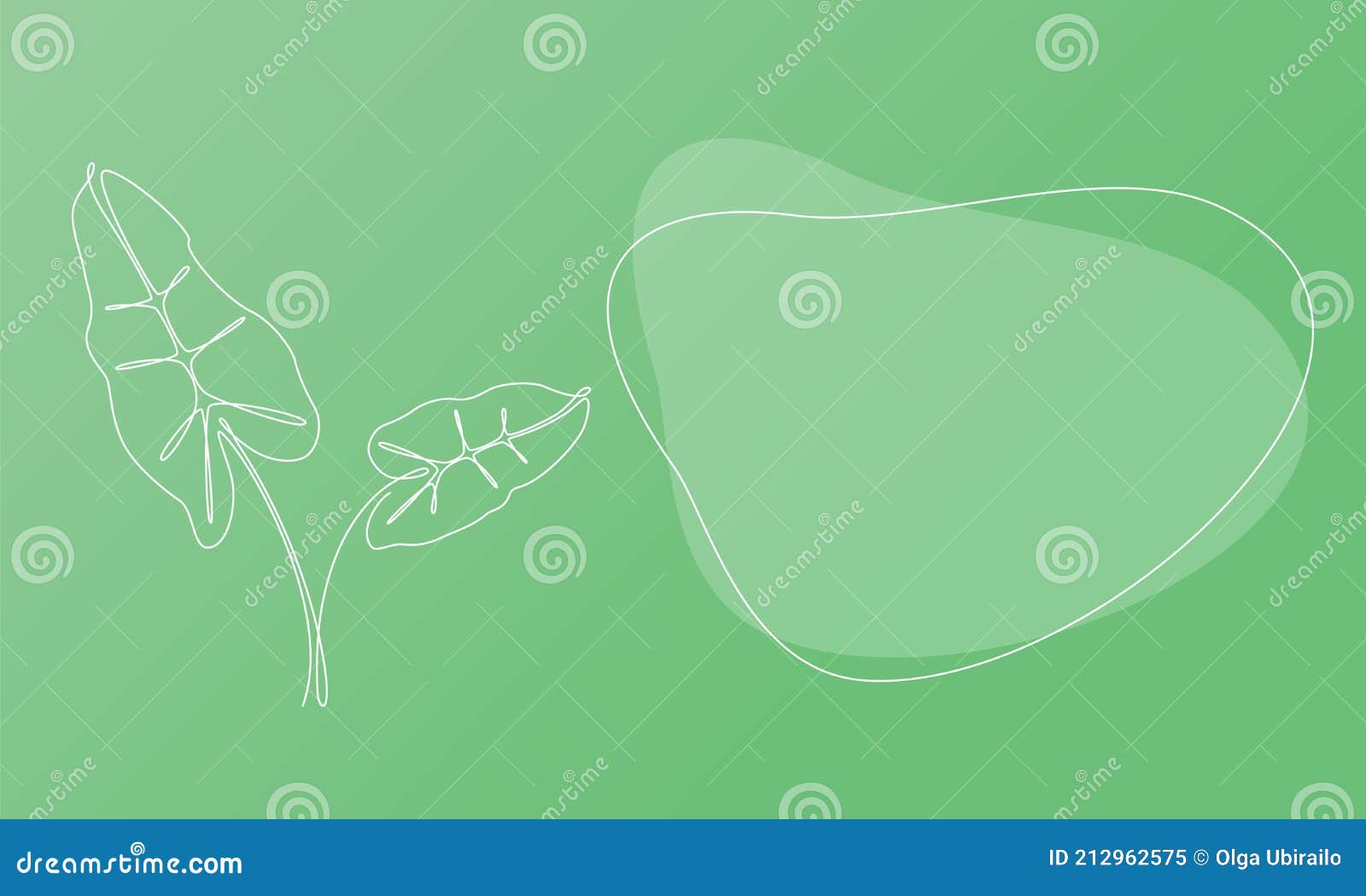 Nature Template Presentation Design with Palm Leaves. Template for Web ...