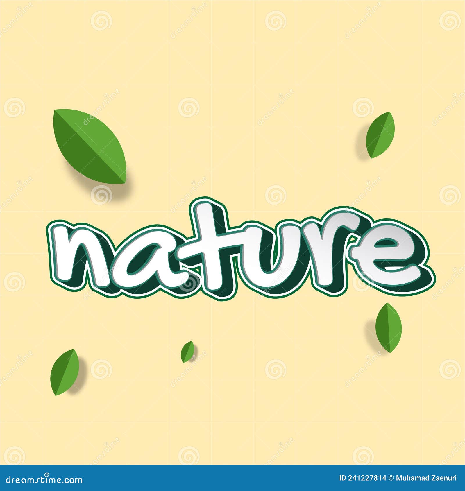 Nature Text for Title or Headline. Stock Vector - Illustration of place ...