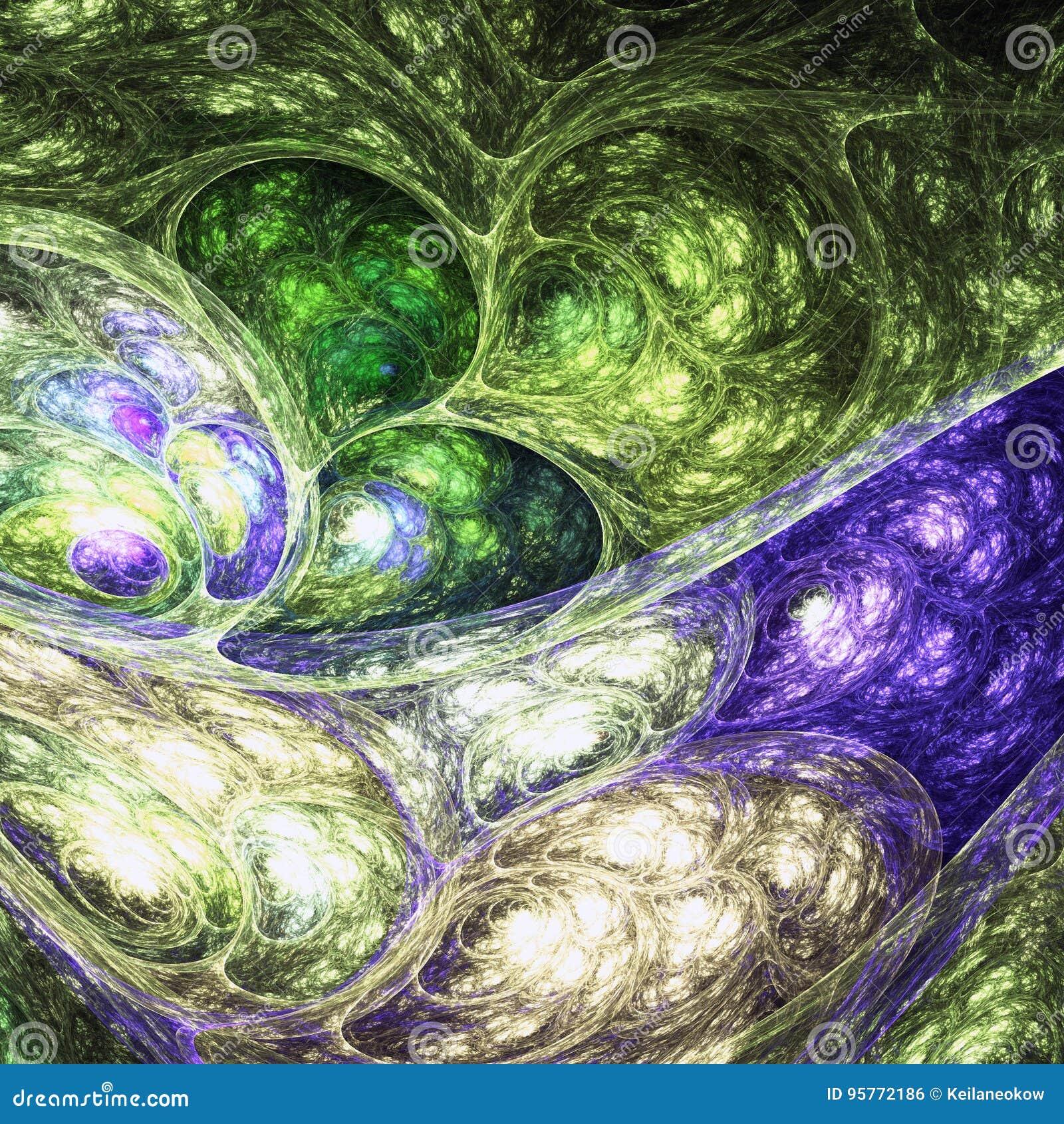 Nature Themed Organic Pattern Stock Illustration - Illustration of curl ...