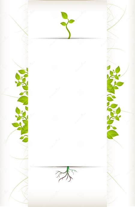 Nature-Themed Text Space stock vector. Illustration of advertising ...