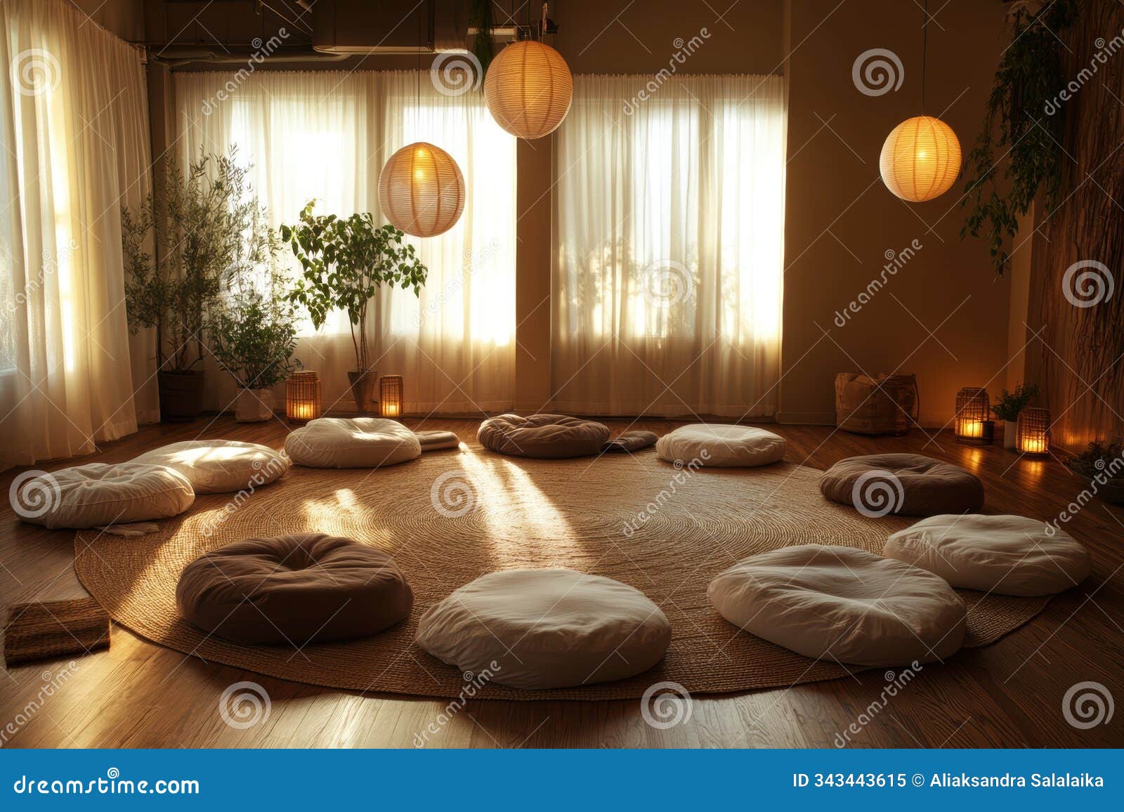 Nature-themed Therapy Group, Soft Lighting and Nature Decor in a ...