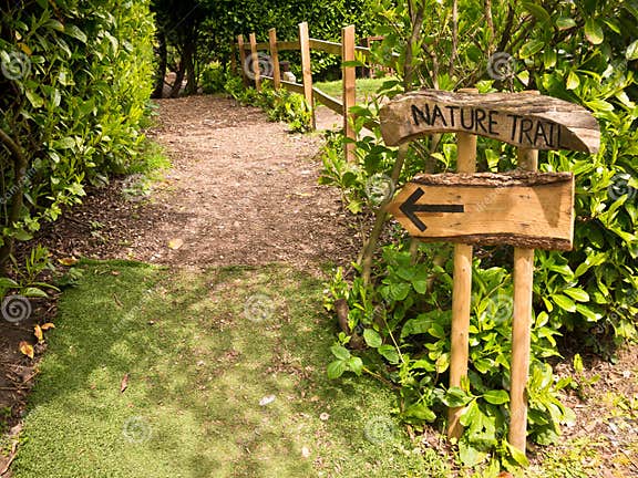 Nature Trail Sign stock image. Image of british, waymarker - 27764053