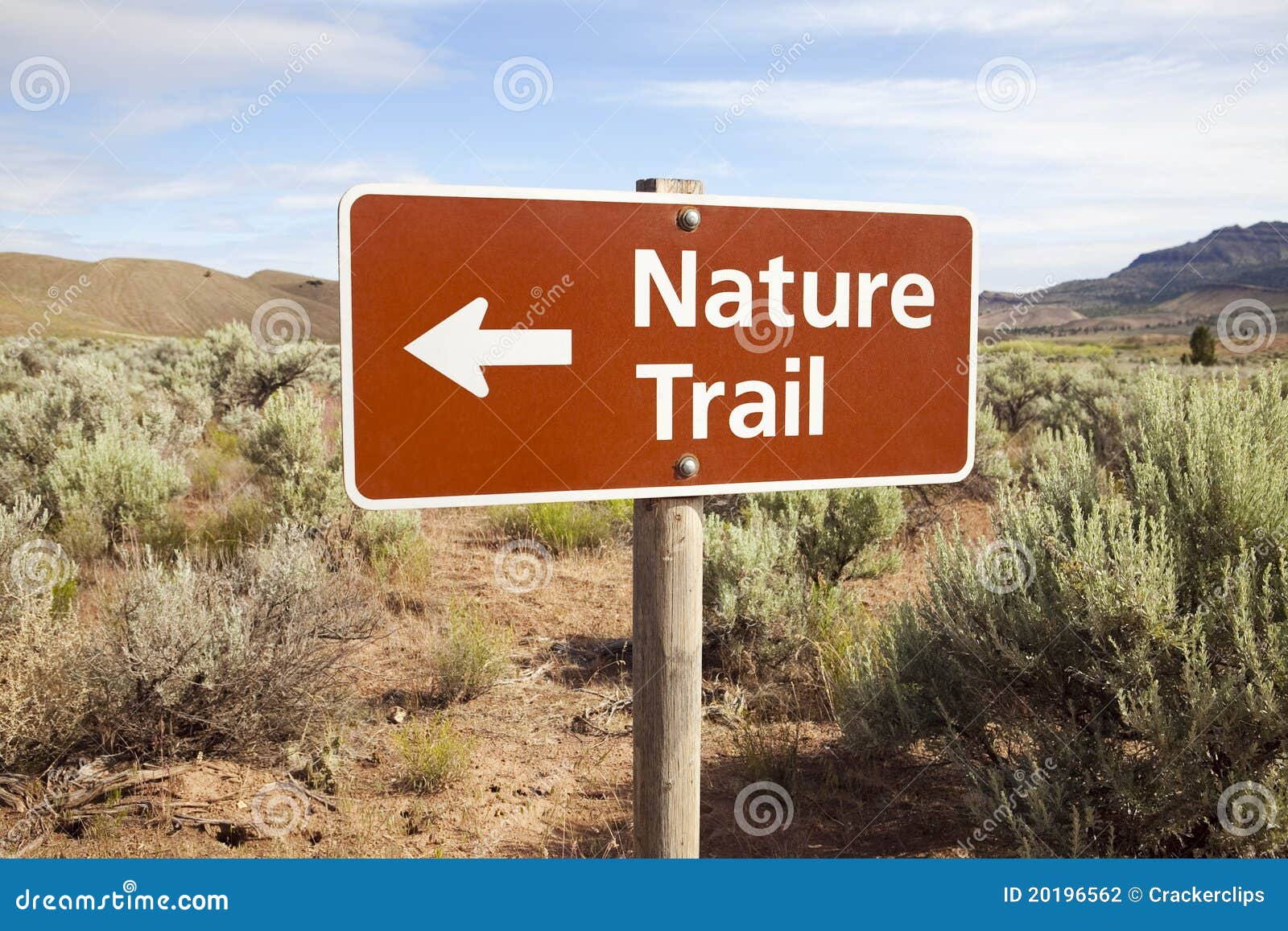 Nature Trail Sign in Remote Area Stock Photo - Image of nature, trail ...