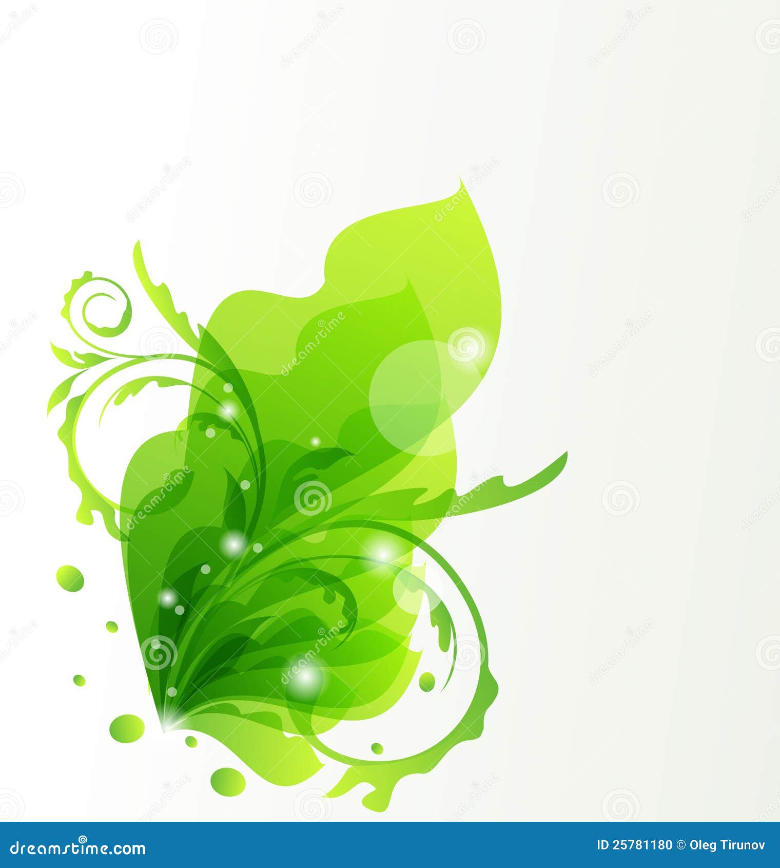 Nature Transparent Floral Background Stock Vector - Illustration of ...