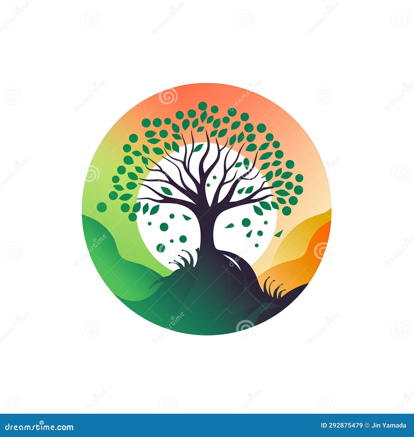 Nature Tree Logo Design Template. Abstract Tree Logo Concept. Vector ...