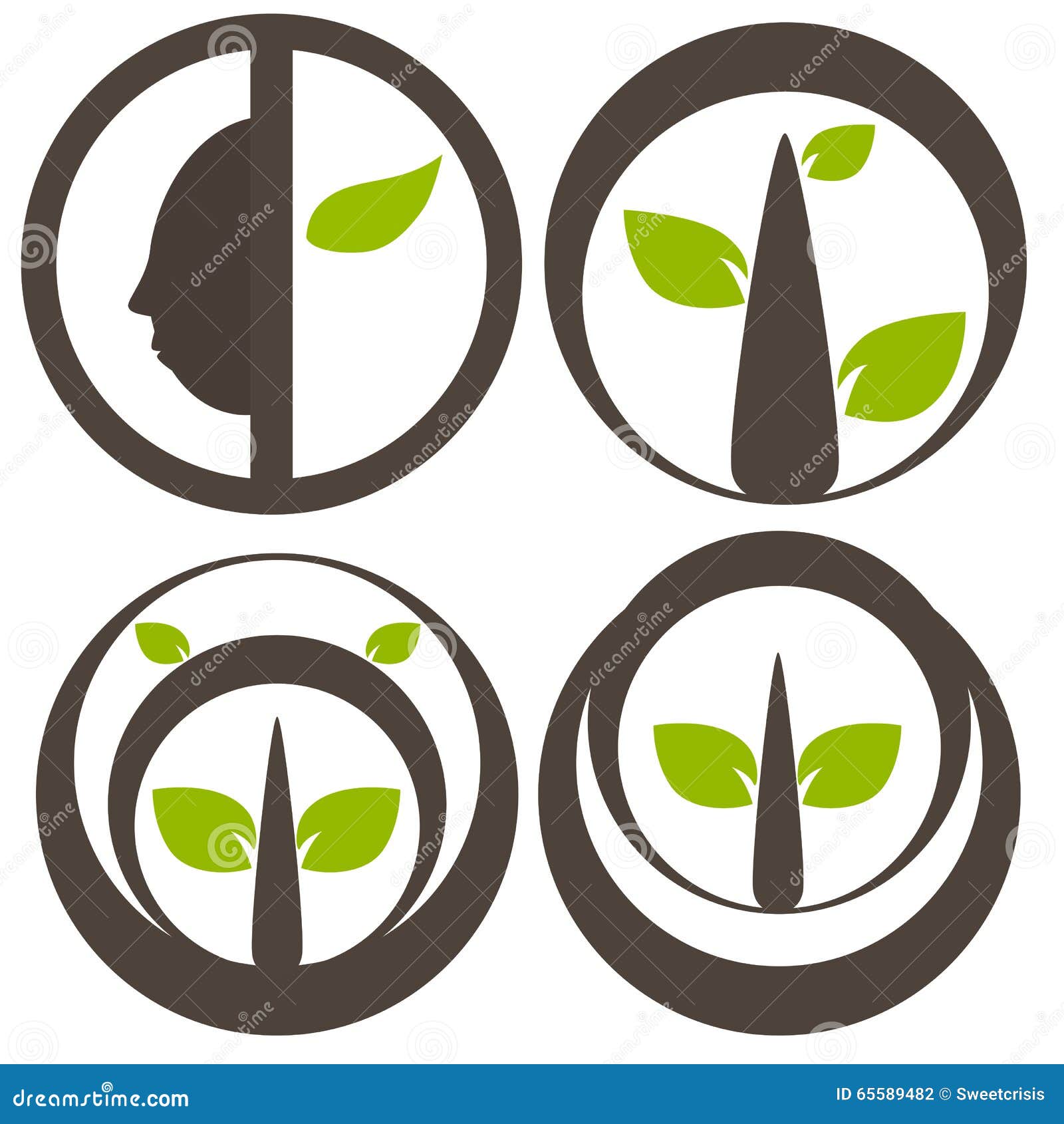 Nature Tree Symbol Illustration Stock Illustration - Illustration of ...