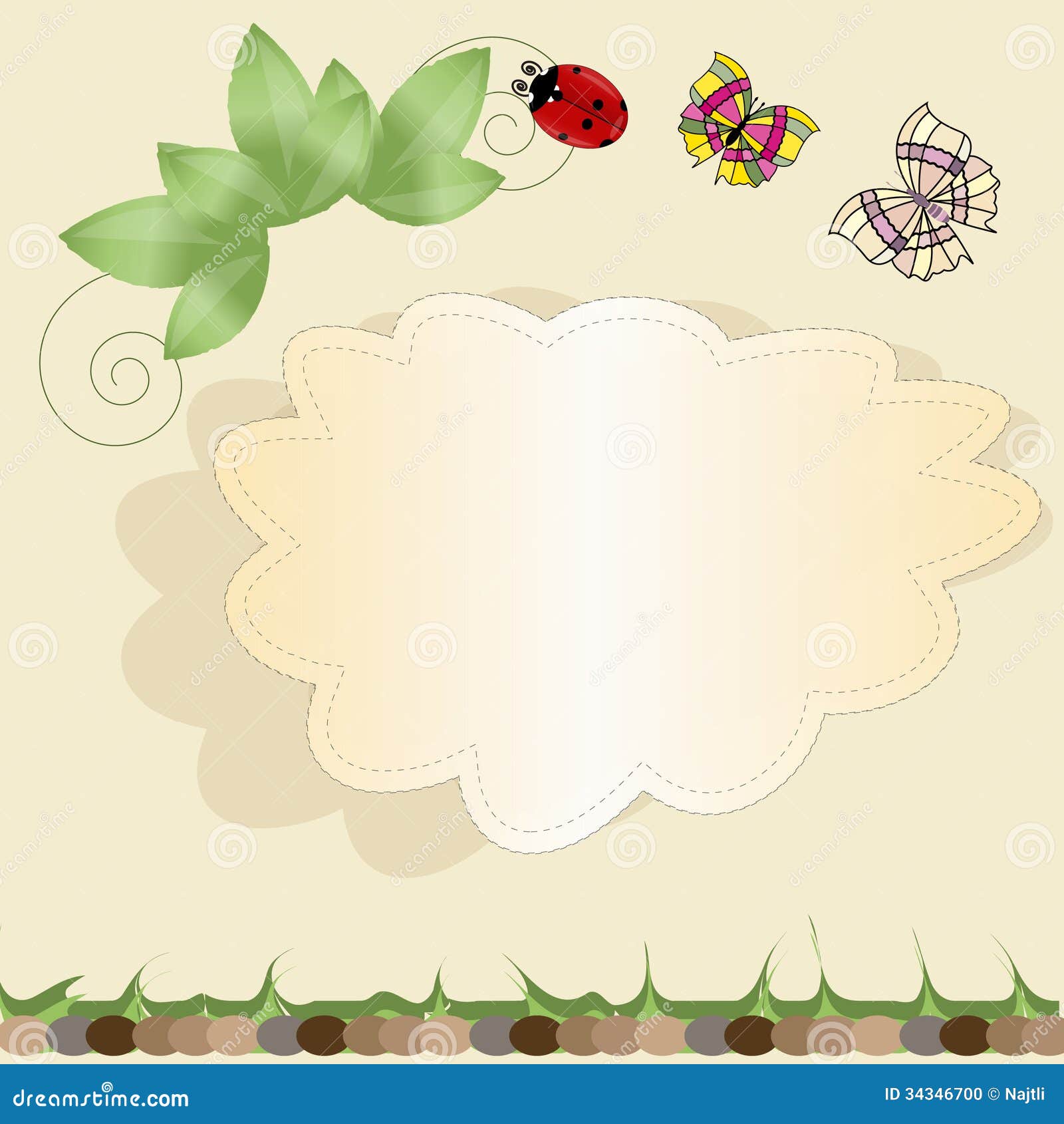 Nature vector background stock vector. Illustration of memo - 34346700