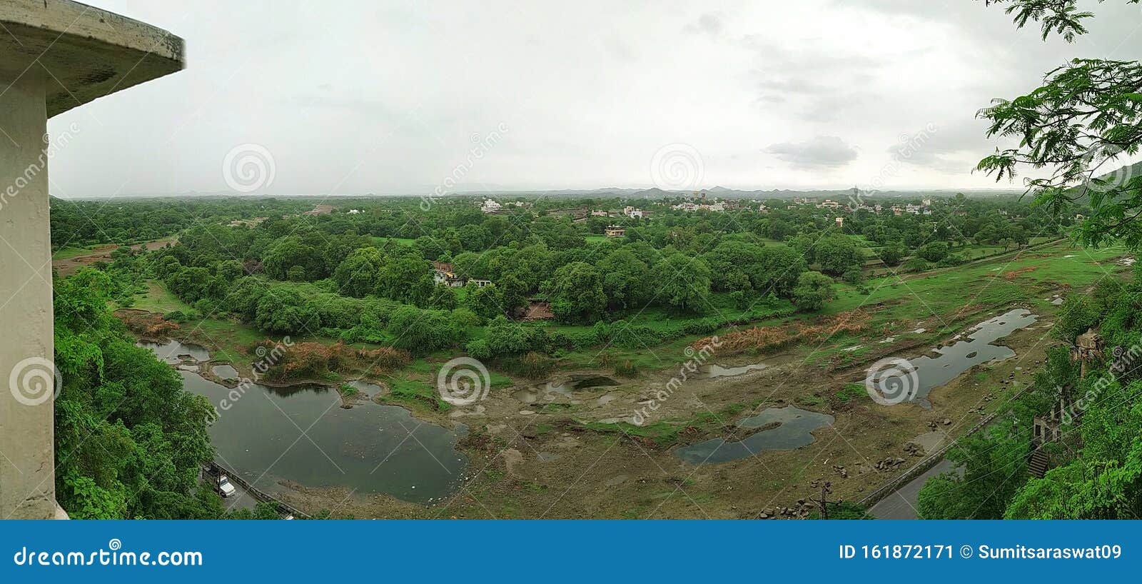 Nature View of a Dry River in Rajasthan Stock Image - Image of udaipur ...