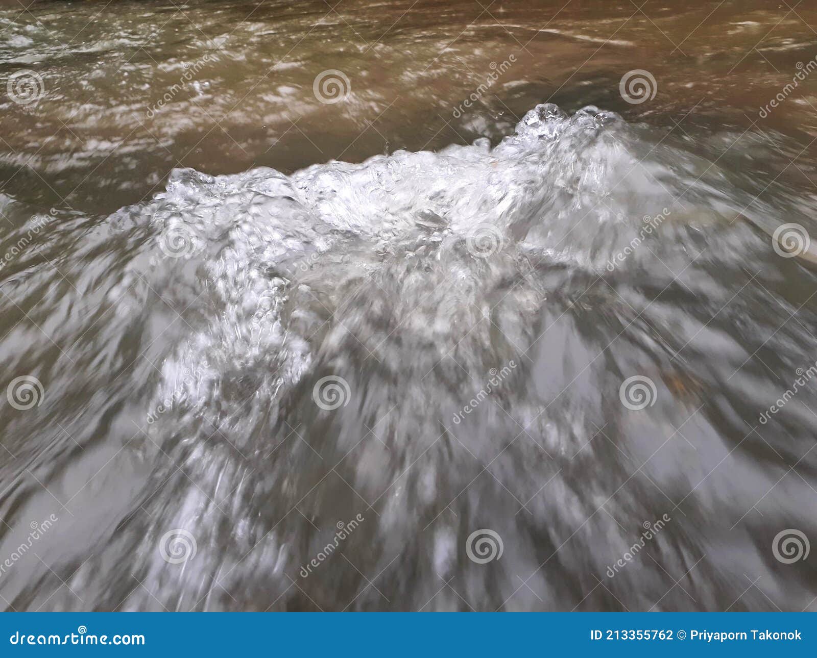 Nature of Water Surface is Wavy in a River, with that Flows through ...