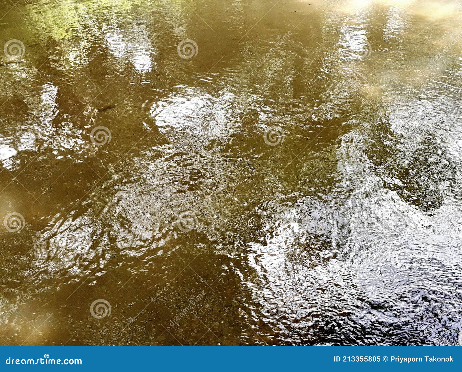 Nature of Water Surface is Wavy in a River, with that Flows through ...