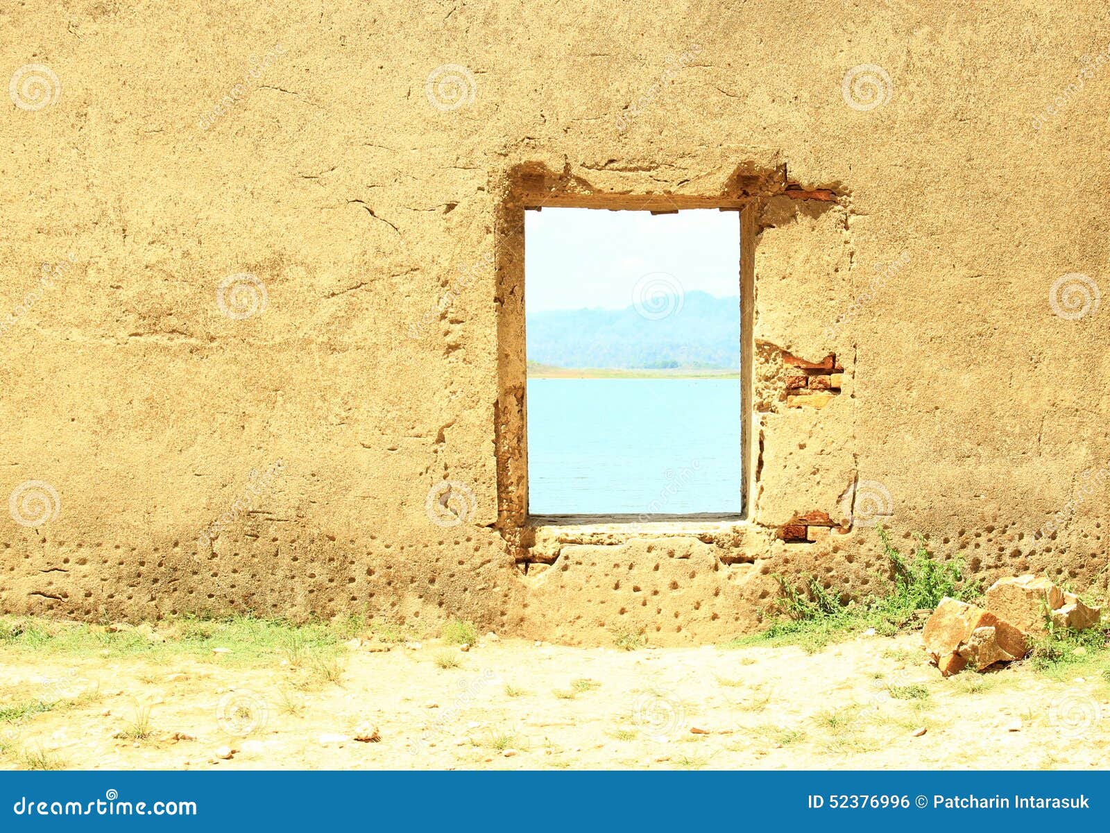 Nature window stock photo. Image of nature, cementwall - 52376996