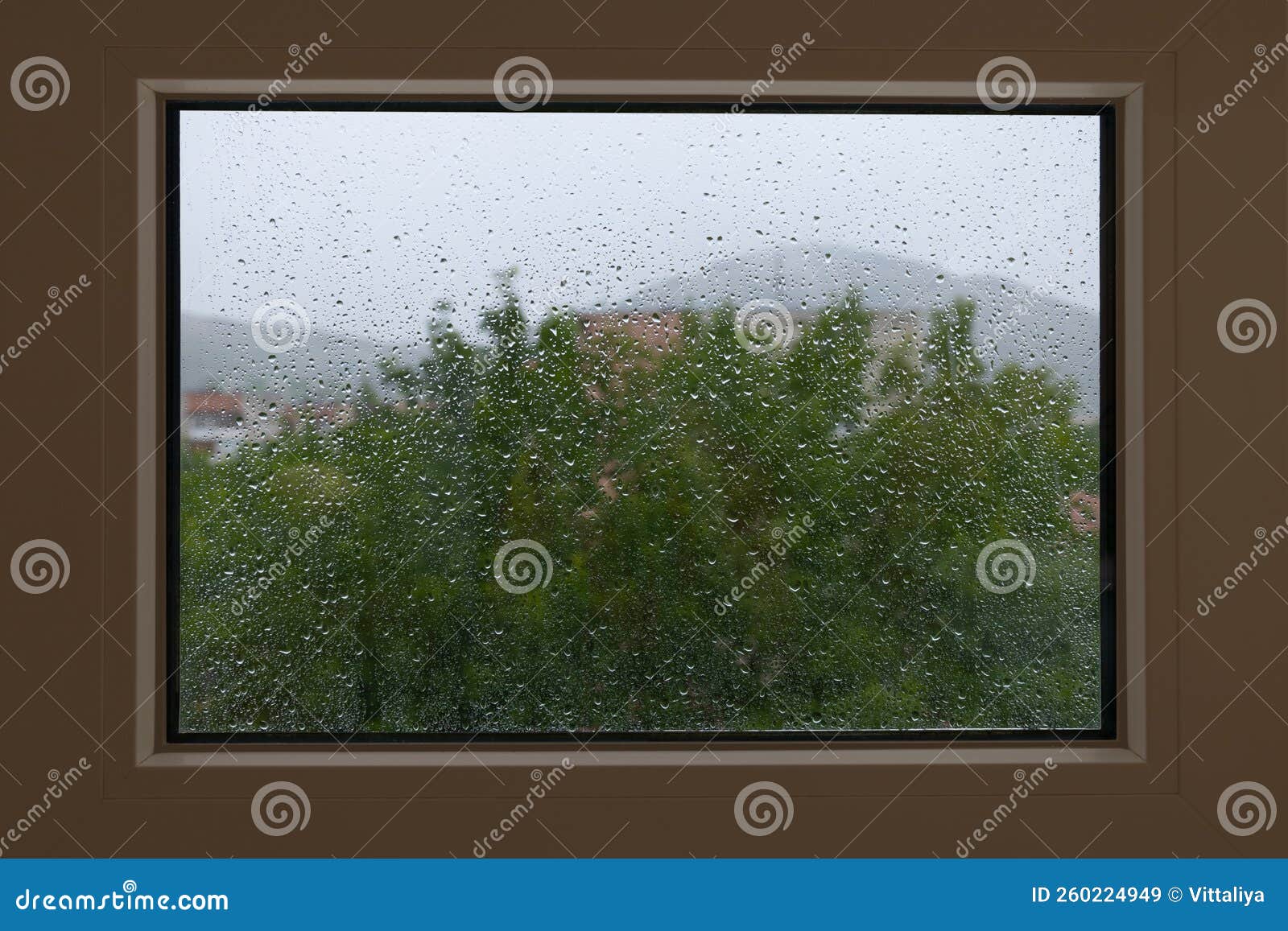 Nature in the Window Shape Frame As a Picture Stock Image - Image of ...