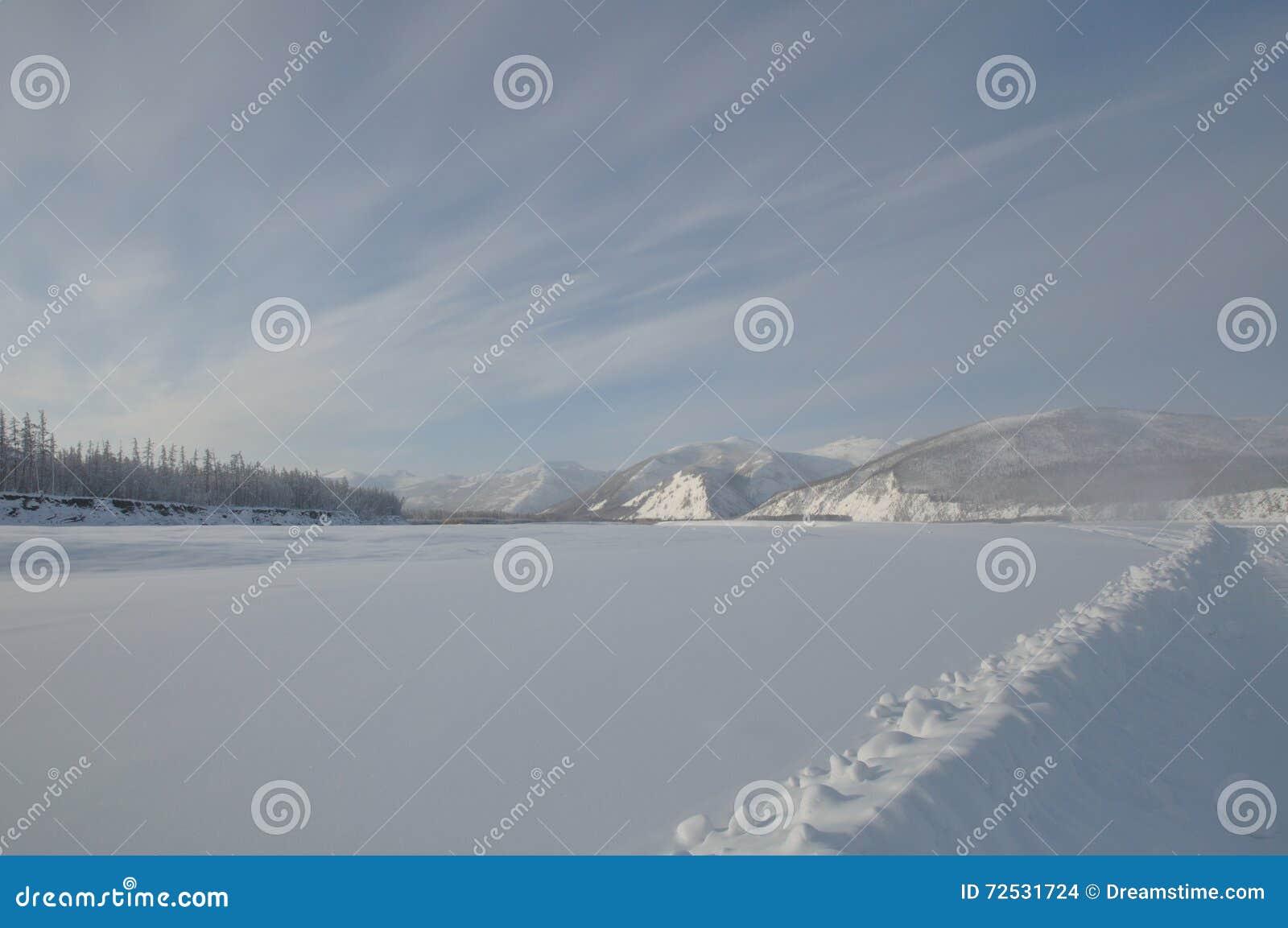 Nature in winter stock photo. Image of view, north, cold - 72531724