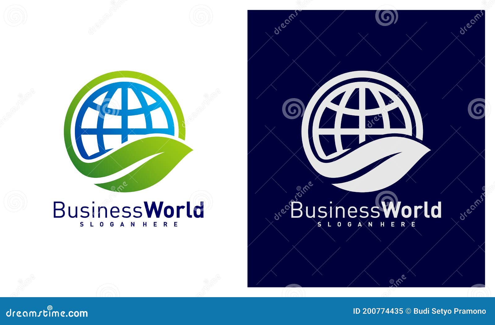 Nature World Logo Design Vector, Colorful World Logo Design Template ...