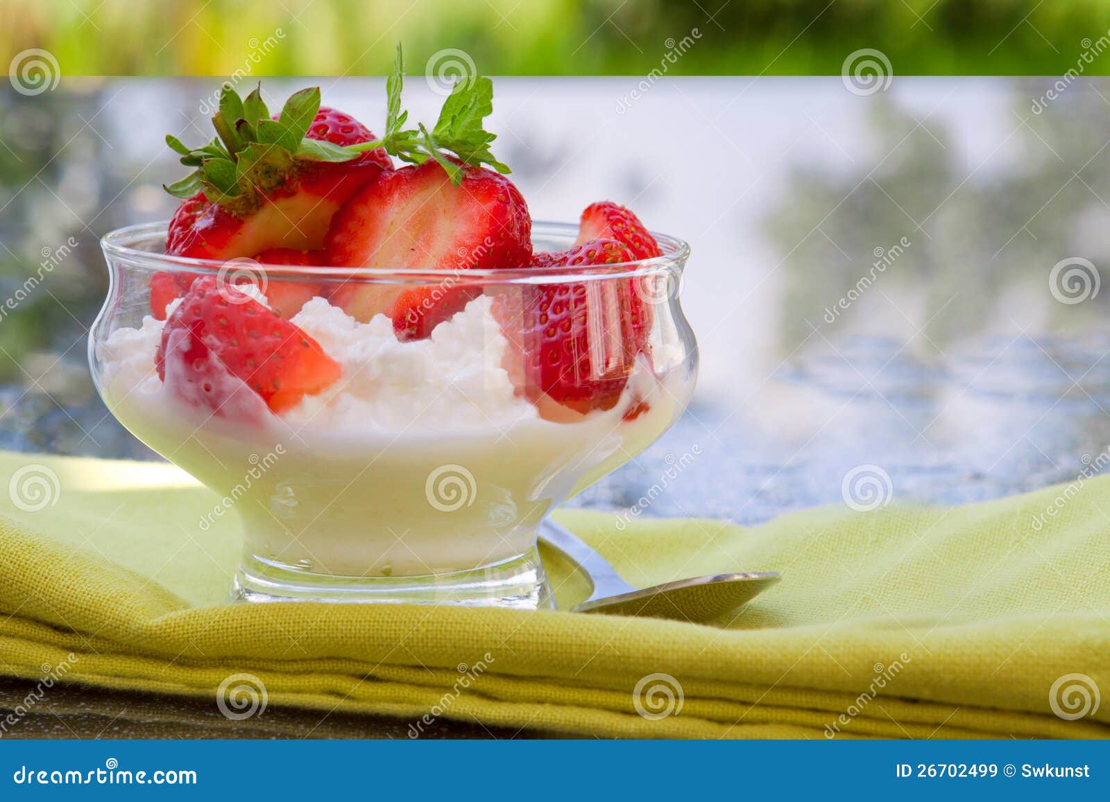 Naturel curd stock image. Image of table, garden, cream - 26702499