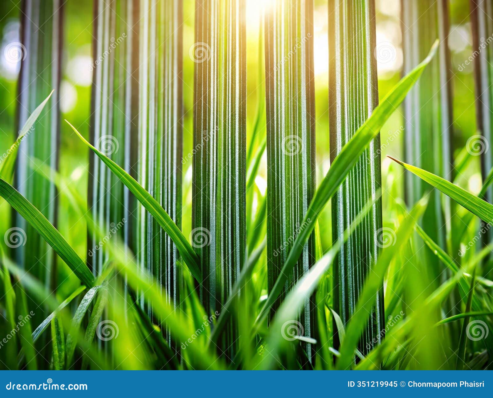 Natures Sustainable Identification Creative Grass Barcode Photography ...