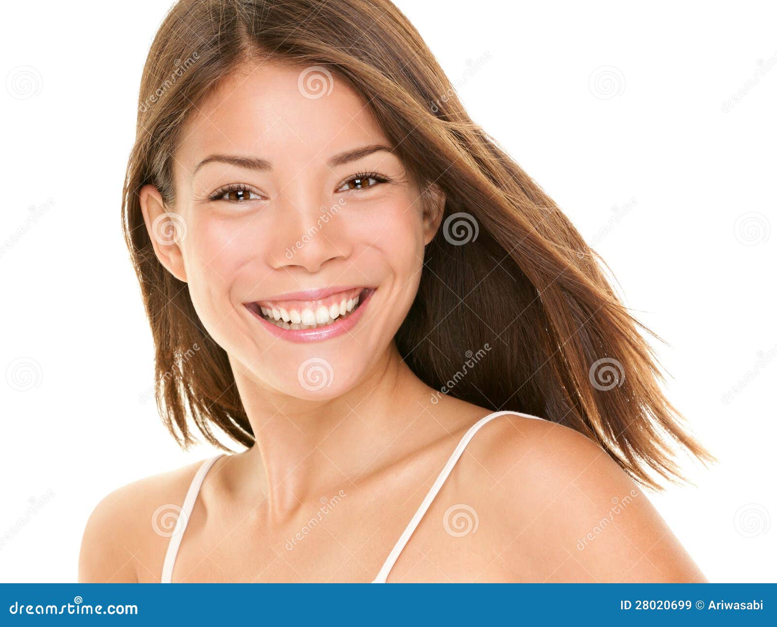 Natuurlijke Glimlach - Vrouw Stock Afbeelding - Image of wijfje ...