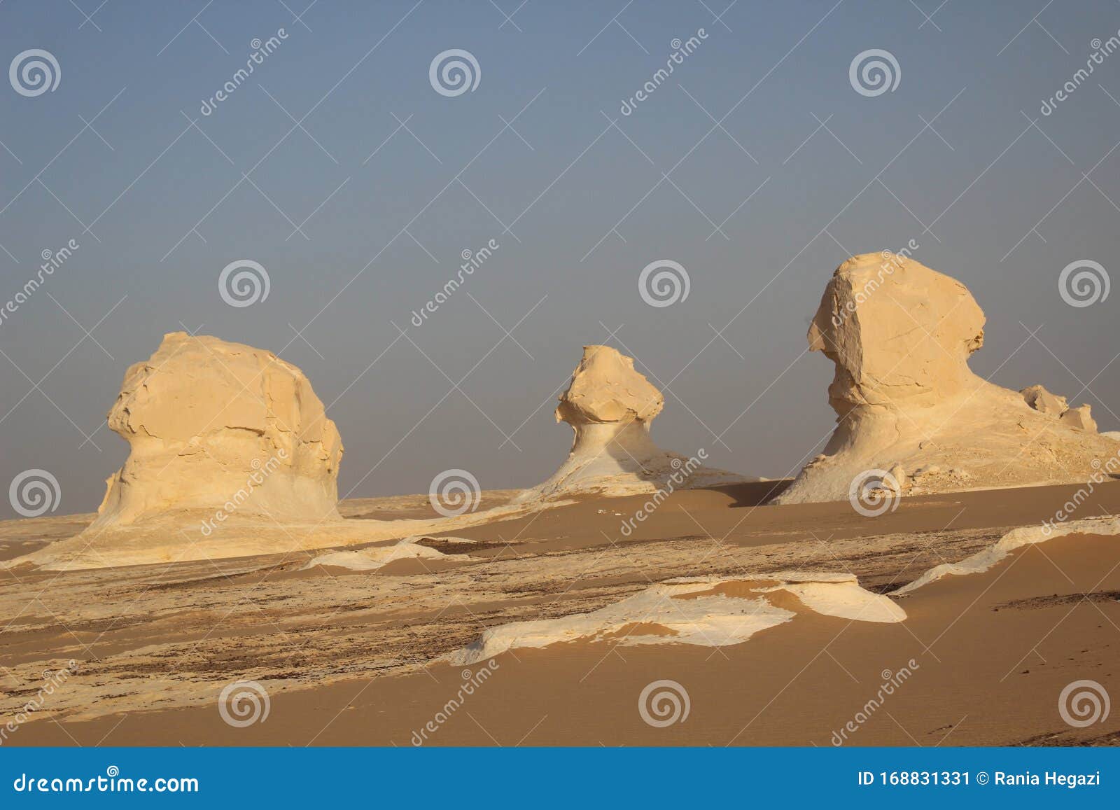Natuurlijke Rotsformatie in De Witte Woestijn in Het Westen Van Egypte ...