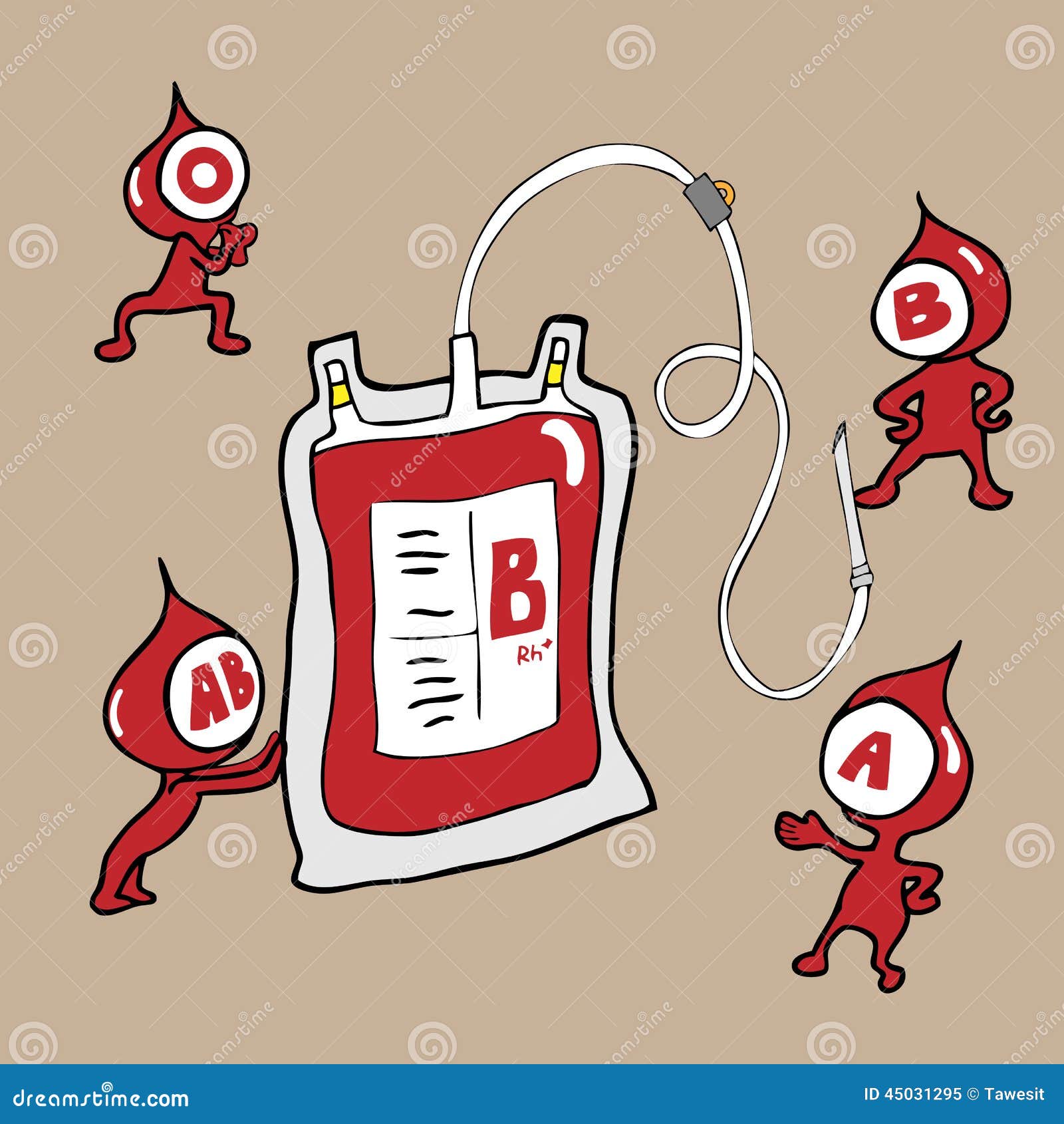 Naughty blood groups stock vector. Illustration of mascot - 45031295