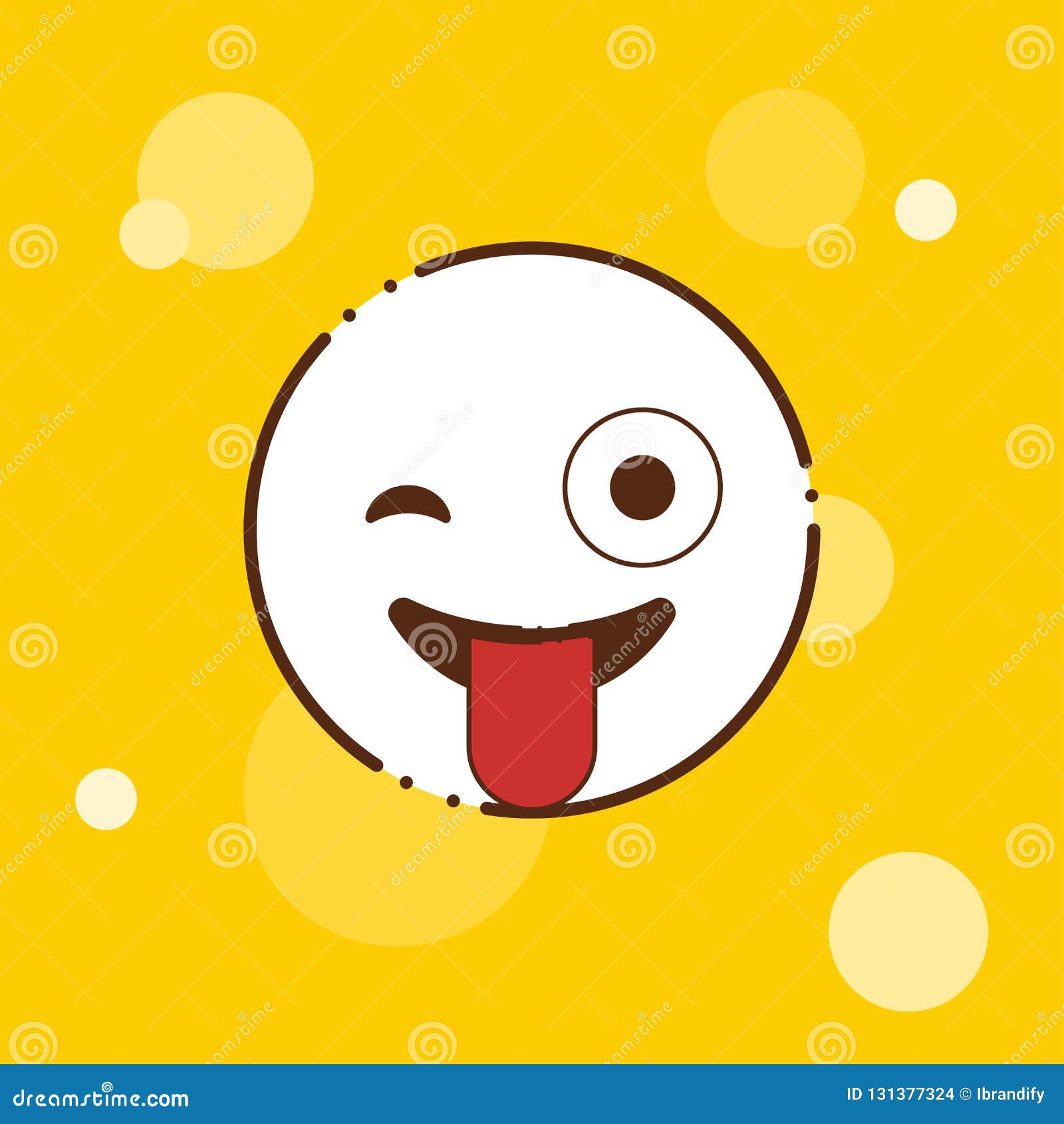 Naughty Emoji Icon Design Vector Stock Vector Illustration Of Eating Character 131377324
