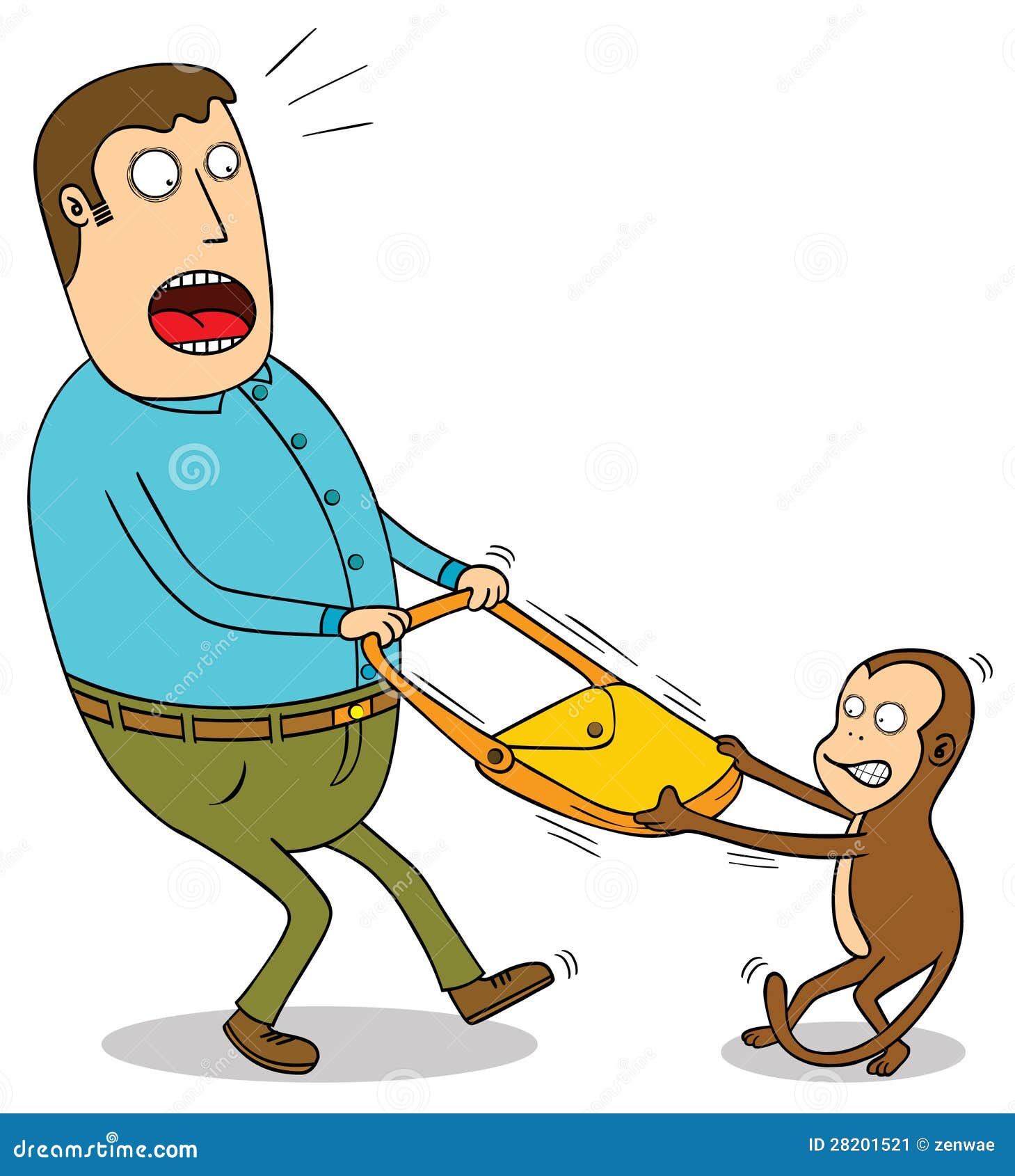 Naughty monkey stock vector. Illustration of conflict - 28201521