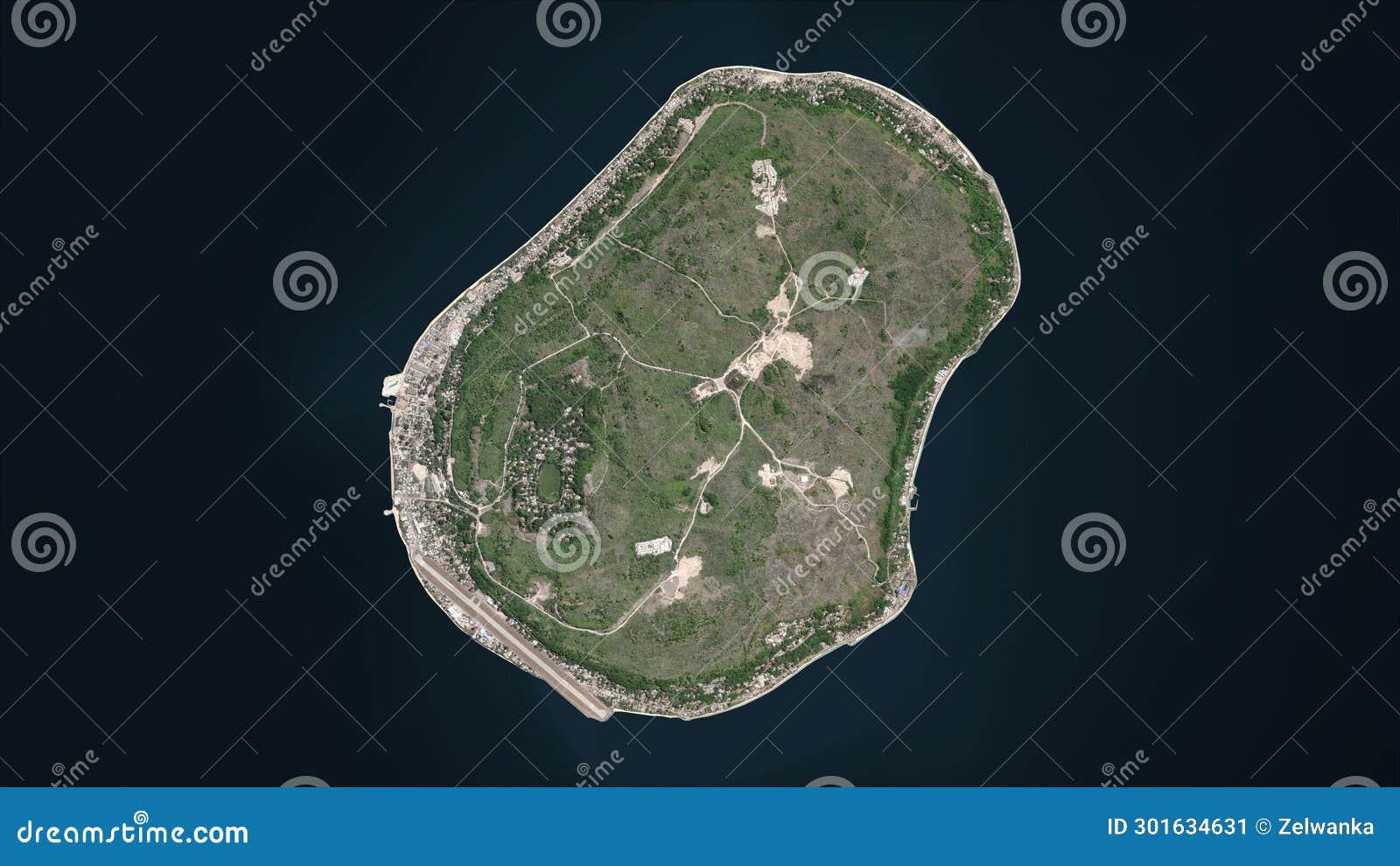 Nauru Highlighted. High-res Satellite Stock Illustration - Illustration ...
