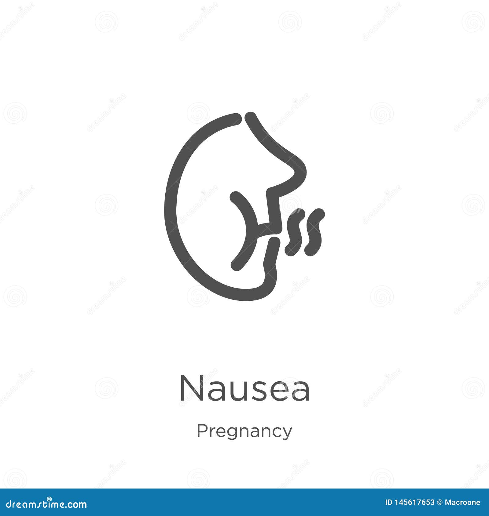 Nausea Icon Vector from Pregnancy Collection. Thin Line Nausea Outline ... Nausea Icon Vector from Pregnancy Collection. Thin Line Nausea Outline ...