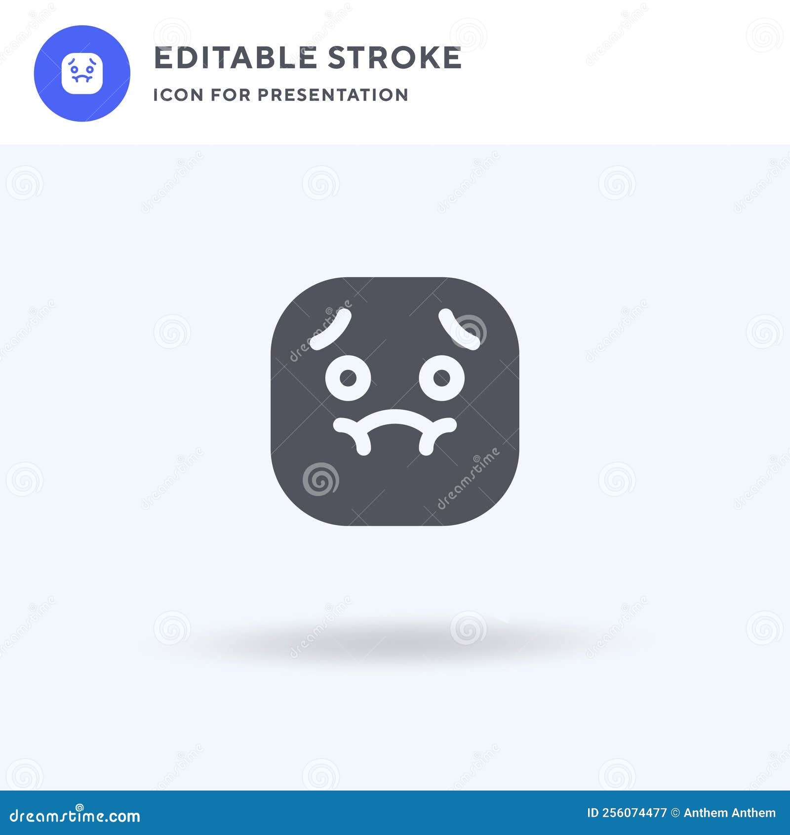 Nausea Icon Vector, Filled Flat Sign, Solid Pictogram Isolated on White ...