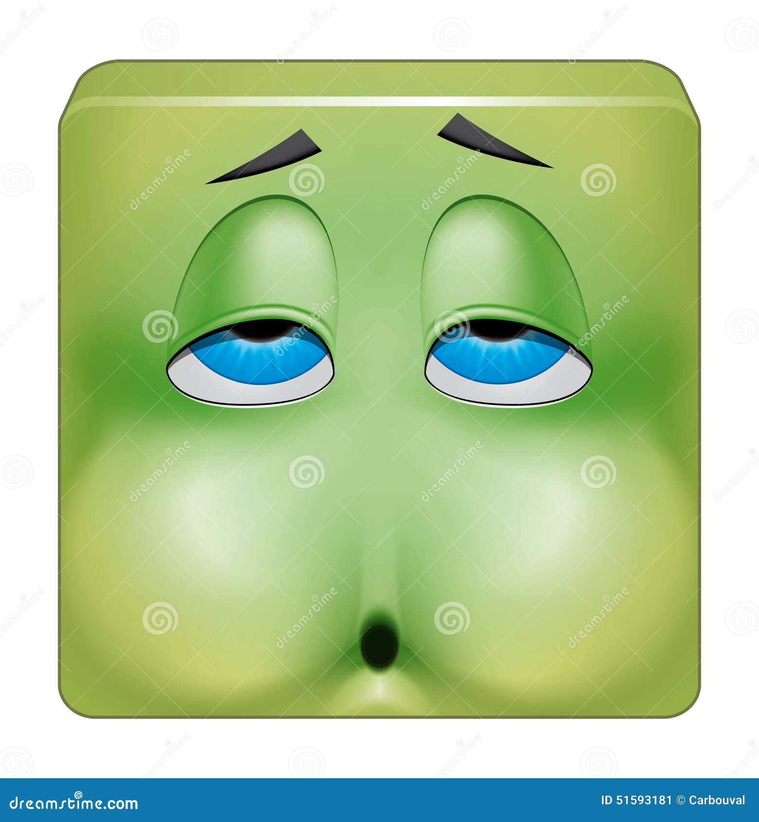 Nausea Quadrata Dell'emoticon Illustrazione di Stock - Illustrazione di ...