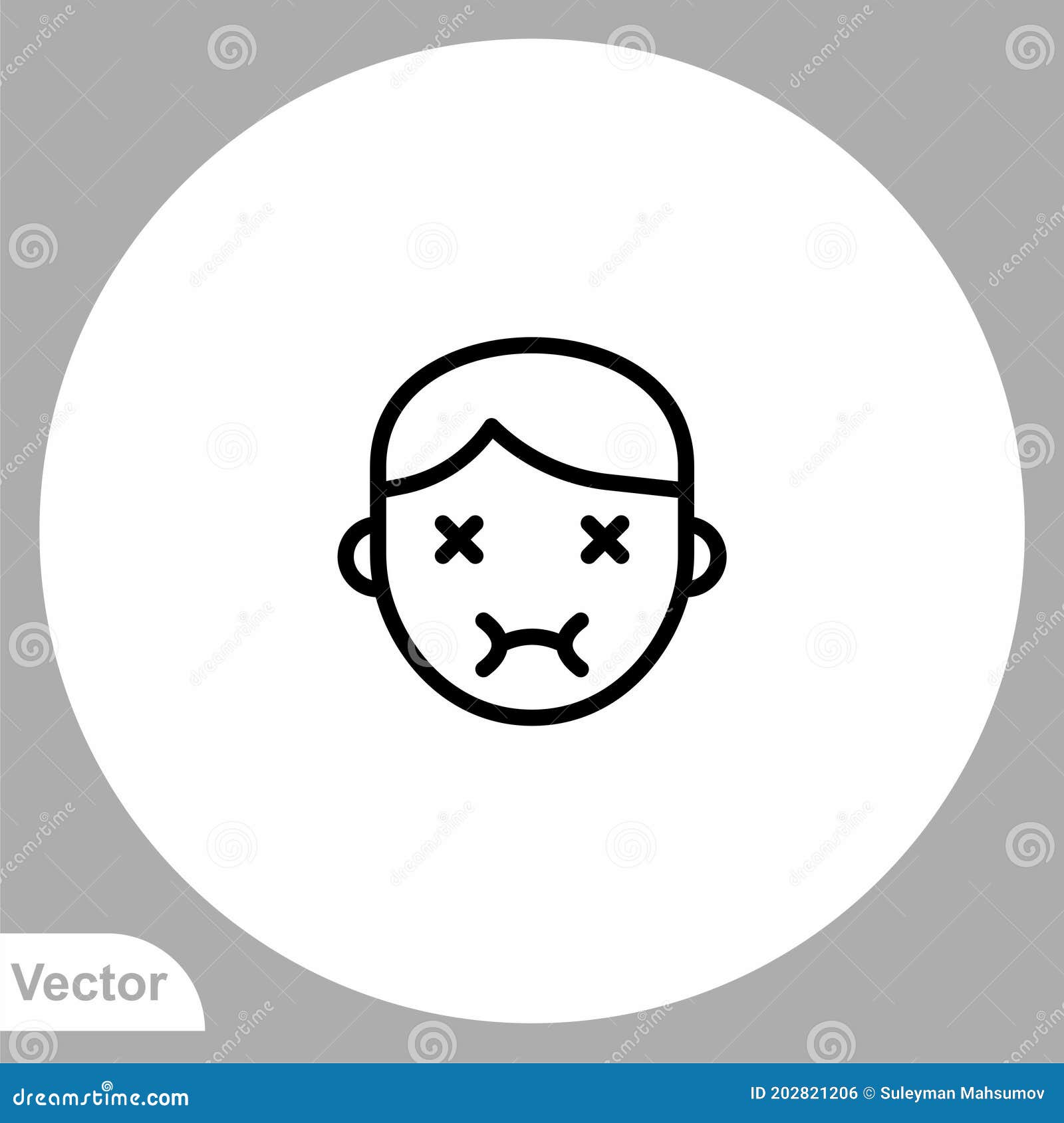 Nausea Vector Illustration. Labeled Medical Vomiting Explanation Scheme ...