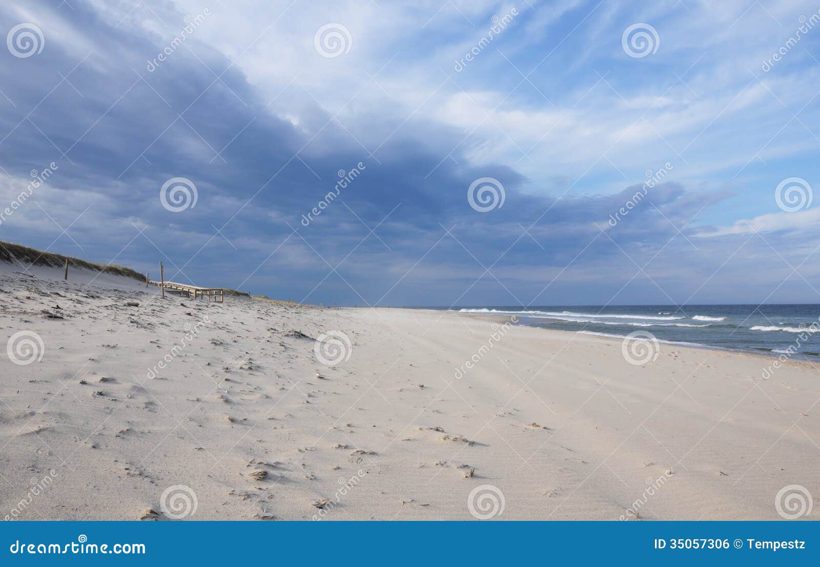 Nauset Beach stock photo. Image of nauset, beach, cloudy - 35057306