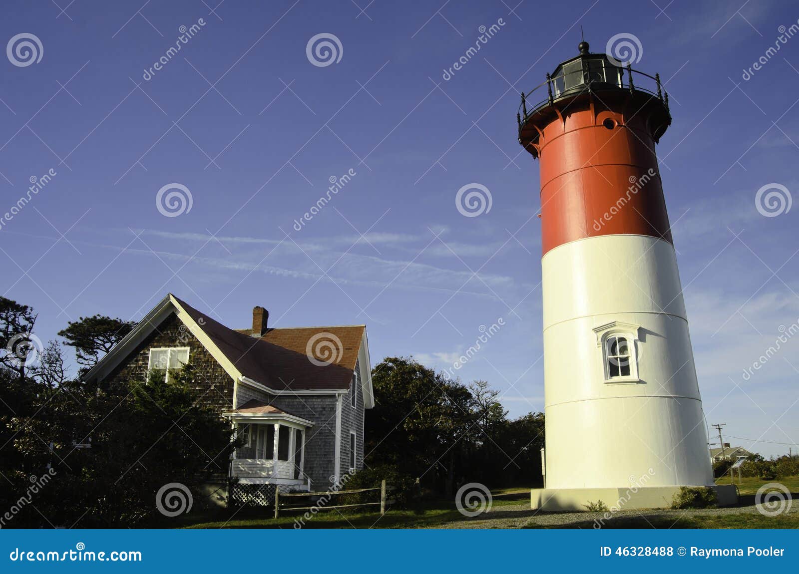 Nauset lighthouse Cape Cod stock photo. Image of cape - 46328488