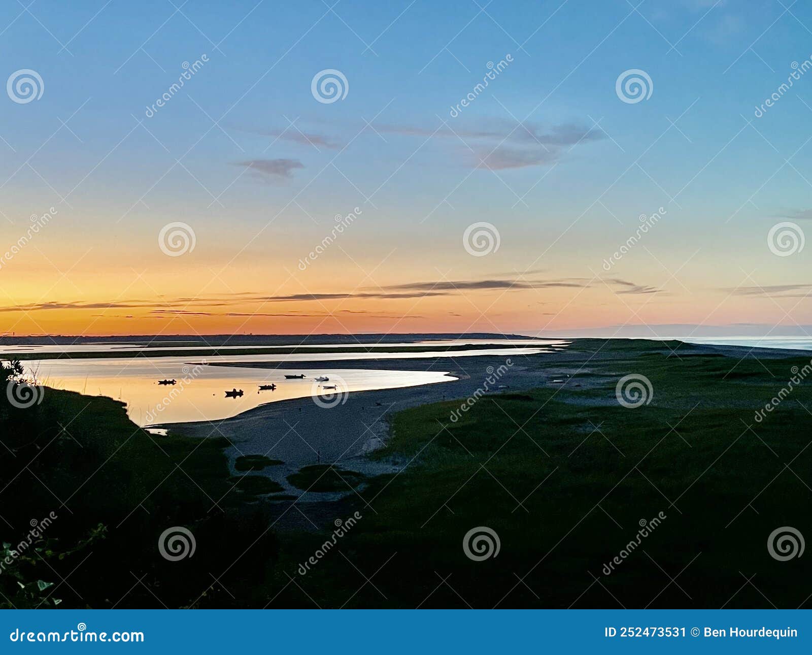 Nauset Spit stock image. Image of sunset, sunlight, nauset - 252473531
