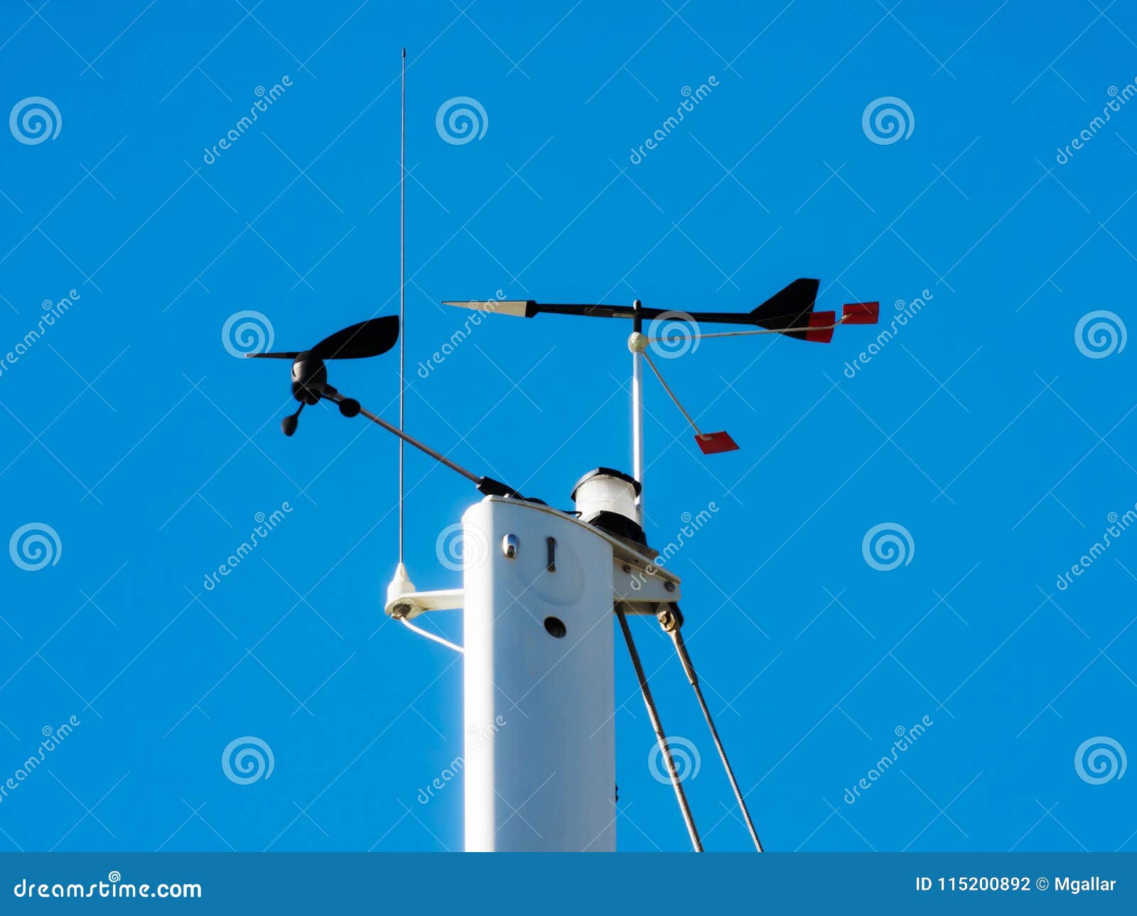 Nautical Accessories for Communications and Navigation Stock Photo ...