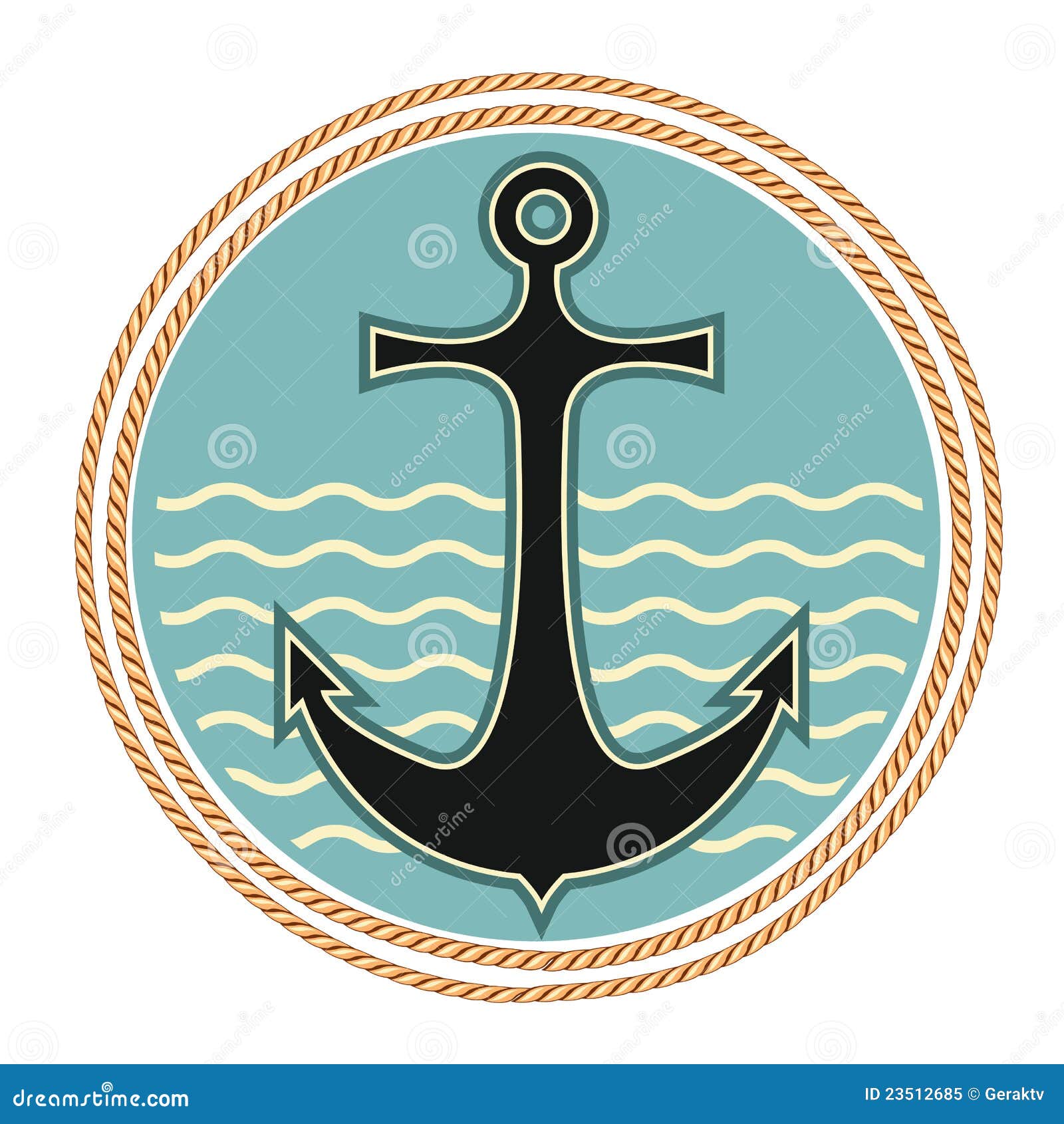 Anchor. Symbol Of Seafaring. Sketch. Vector Illustration. Outline On An ...