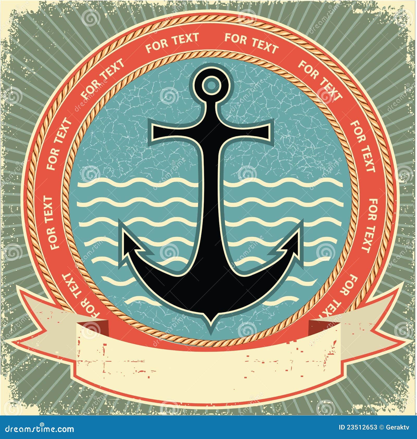 Nautical Anchor Symbol Vector Set In Full Black And Outline Color On ...