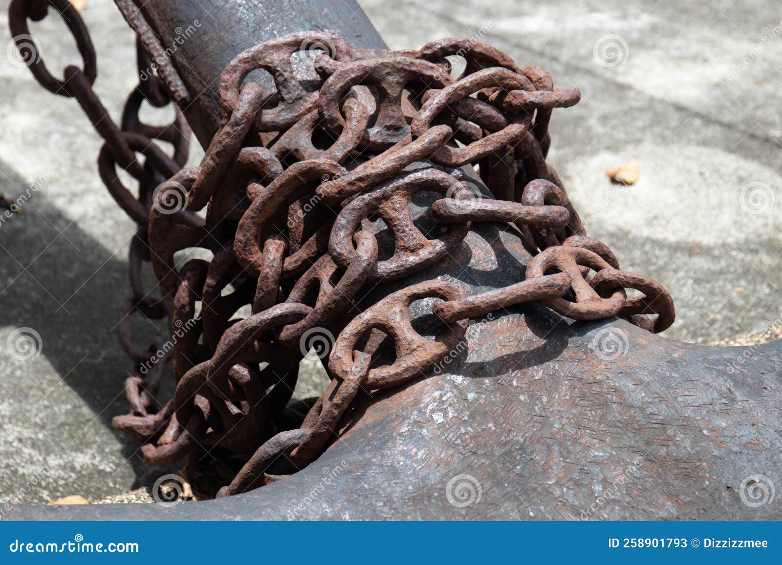 Close Up Rustic Nautical Vintage Anchor Stock Image - Image of ...