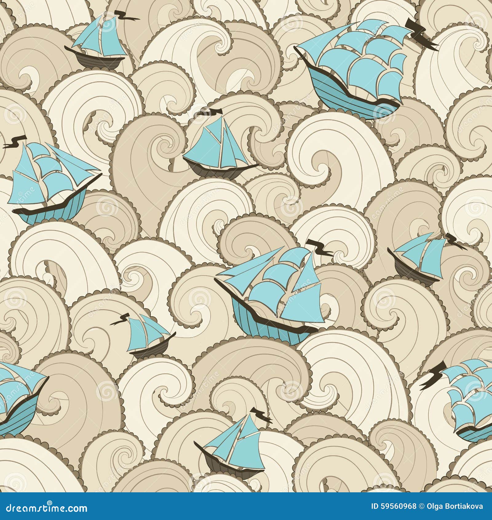 Nautical background stock vector. Illustration of decoration - 59560968