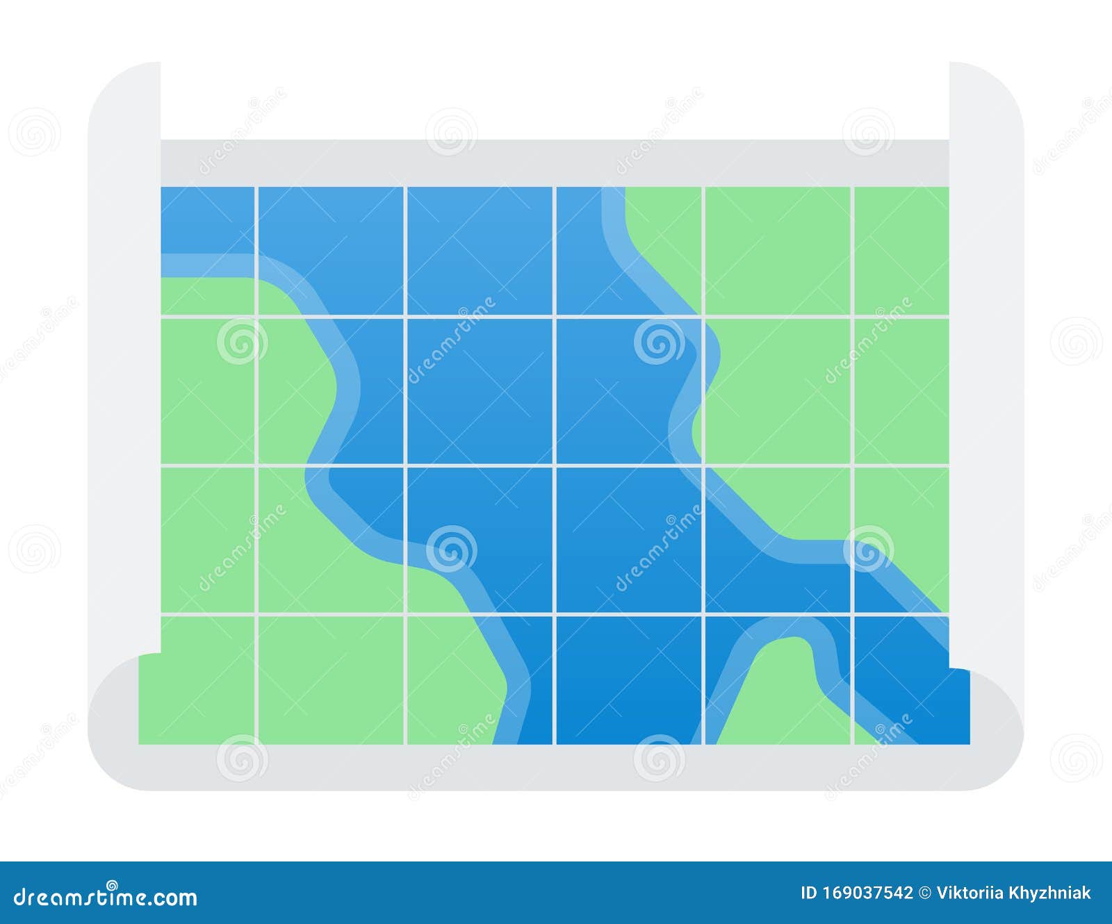 Nautical Chart Vector Icon Flat Isolated Stock Vector - Illustration of ...