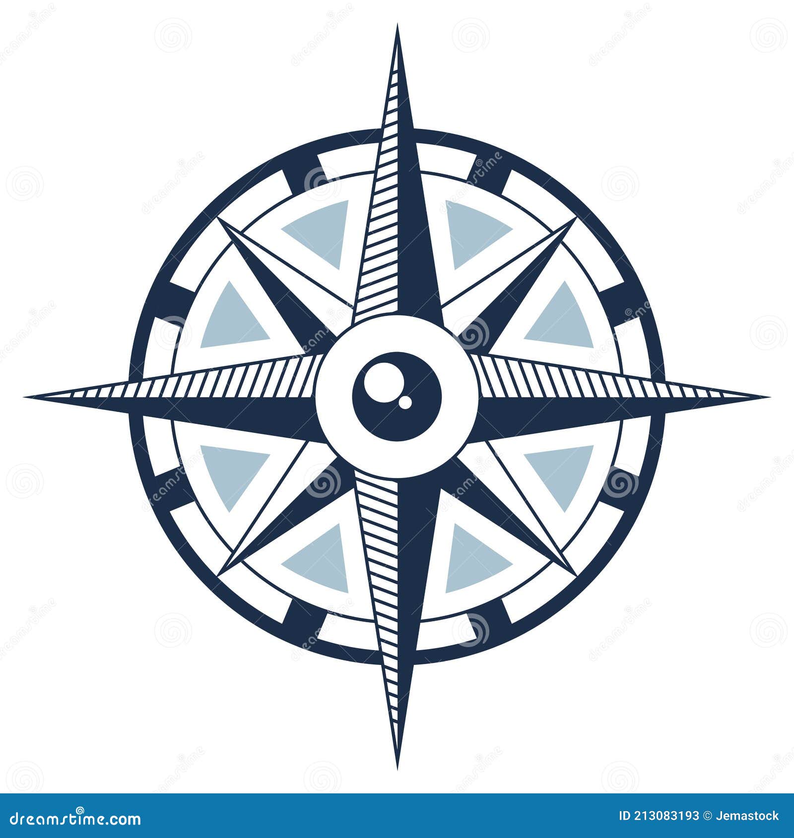 Nautical Compass Icon Stock Vector Illustration Of Label 213083193