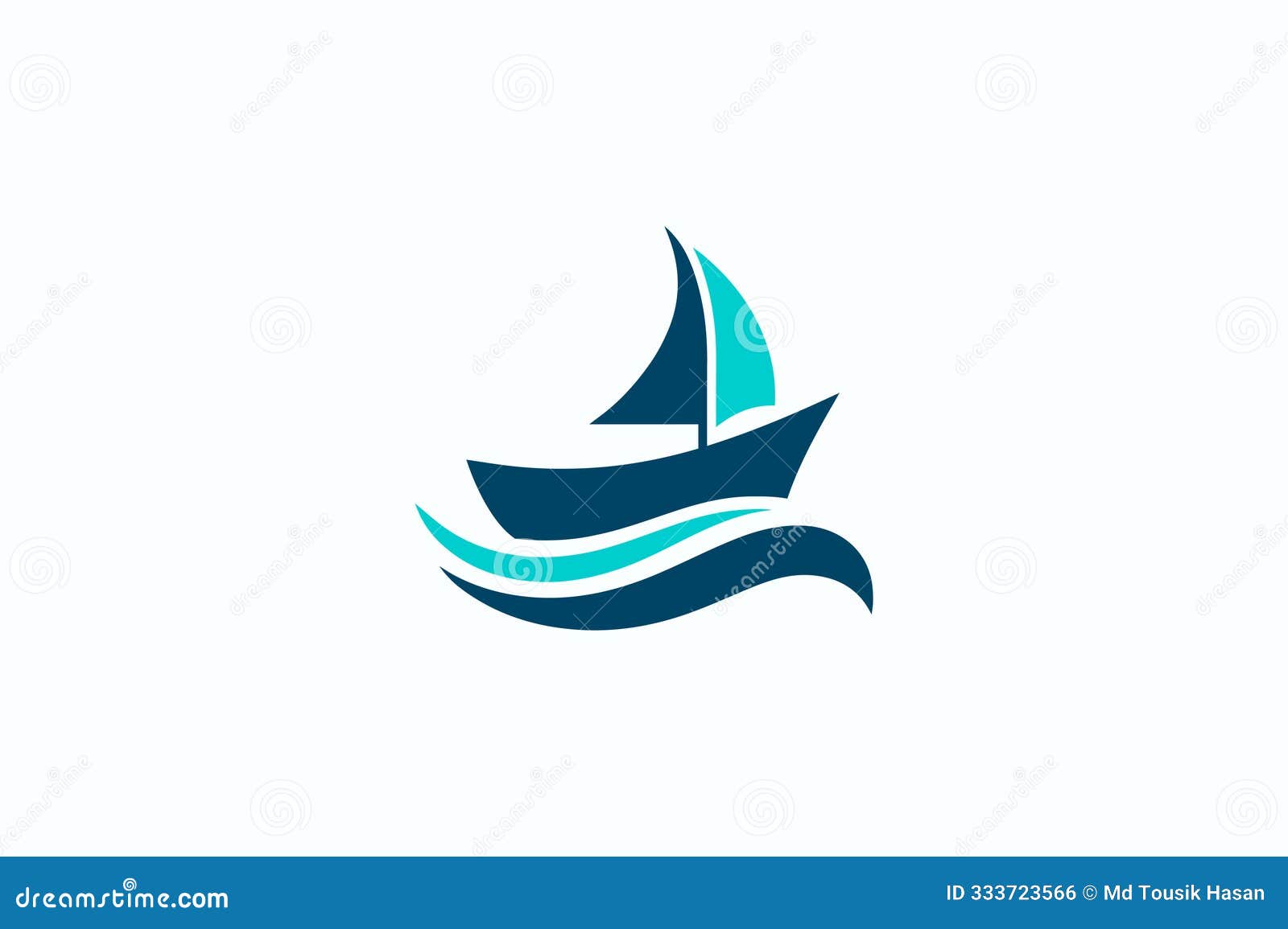Nautical Crest Boat Logo Vector Design Stock Vector - Illustration of ...