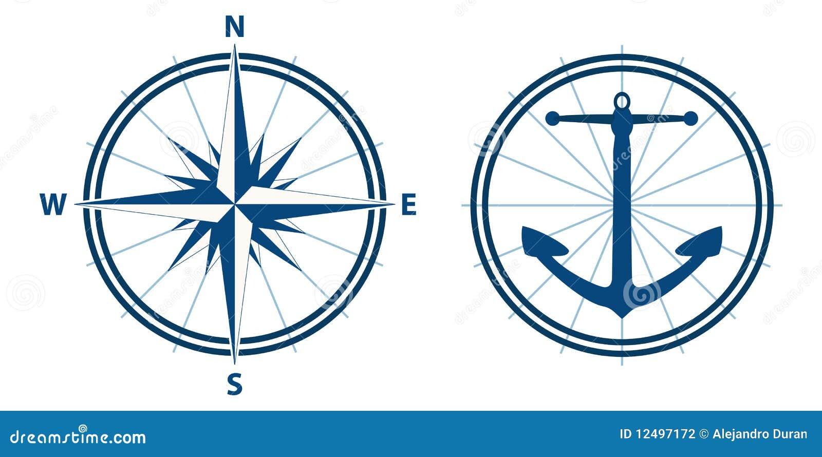 Nautical elements stock vector. Illustration of nautical - 12497172